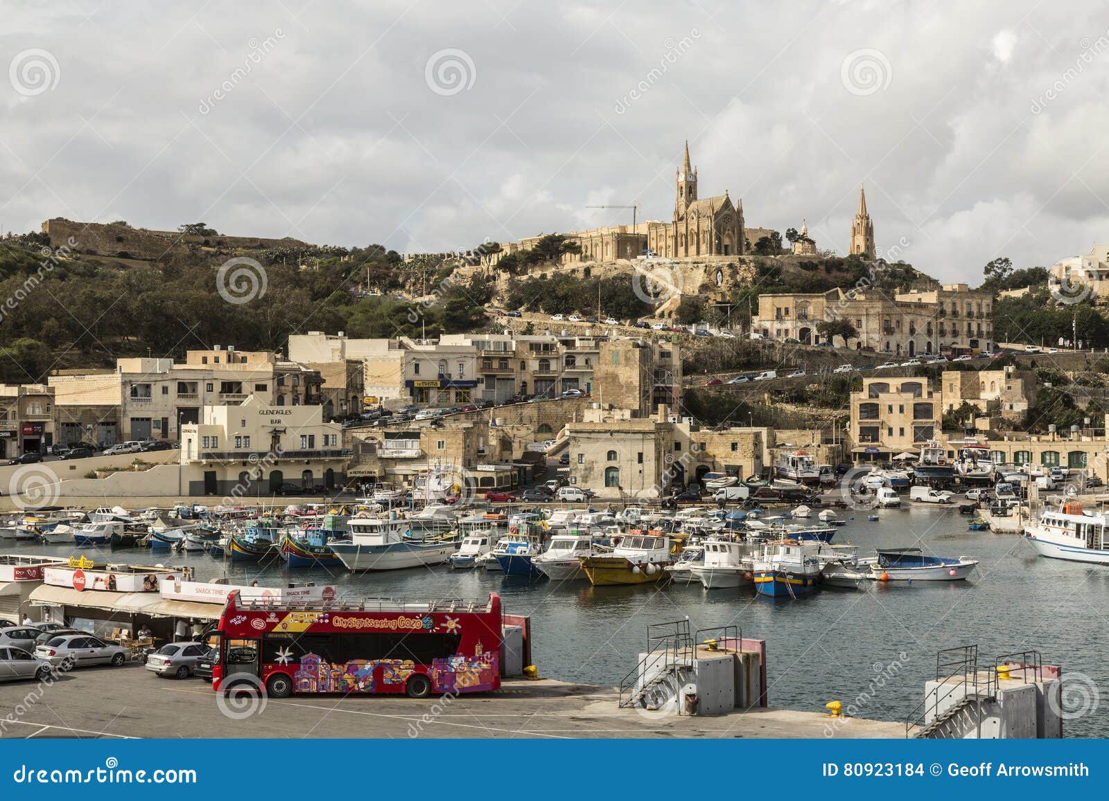 Mgarr Harbour and Town on Gozo, Malta. Editorial Stock Image - Image of ...