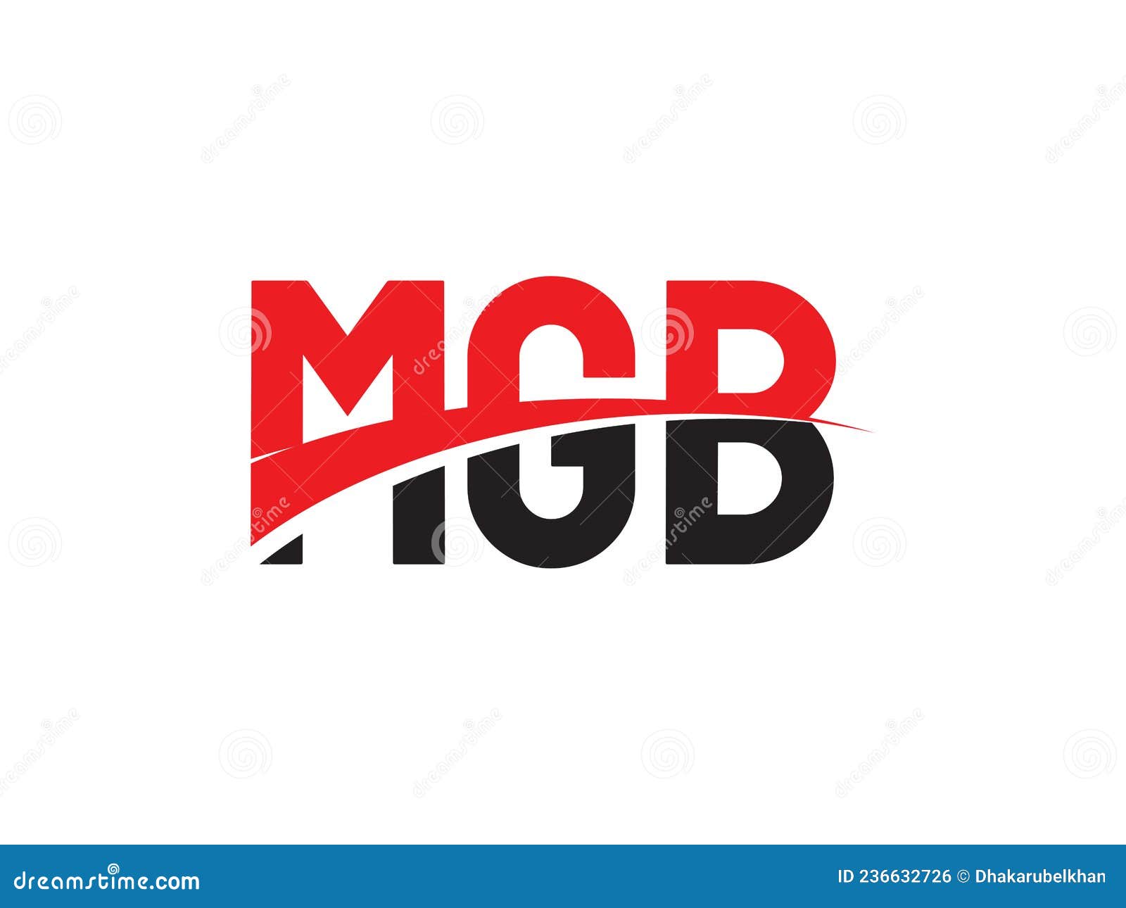 MGB Letter Initial Logo Design Vector Illustration | CartoonDealer.com ...