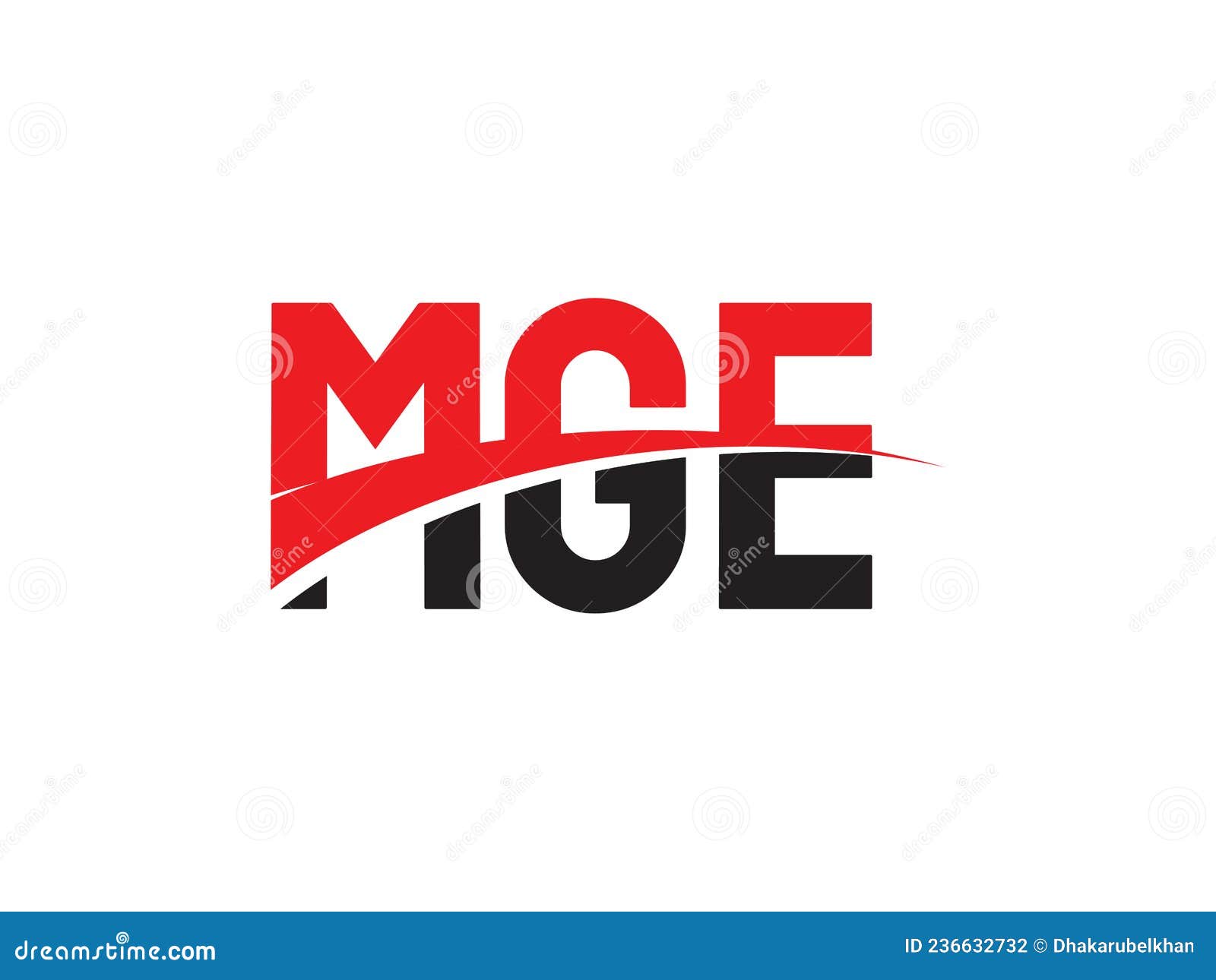 MGE Letter Initial Logo Design Stock Vector - Illustration of font ...