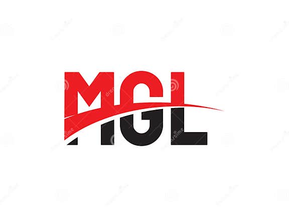 MGL Letter Initial Logo Design Stock Vector - Illustration of font ...