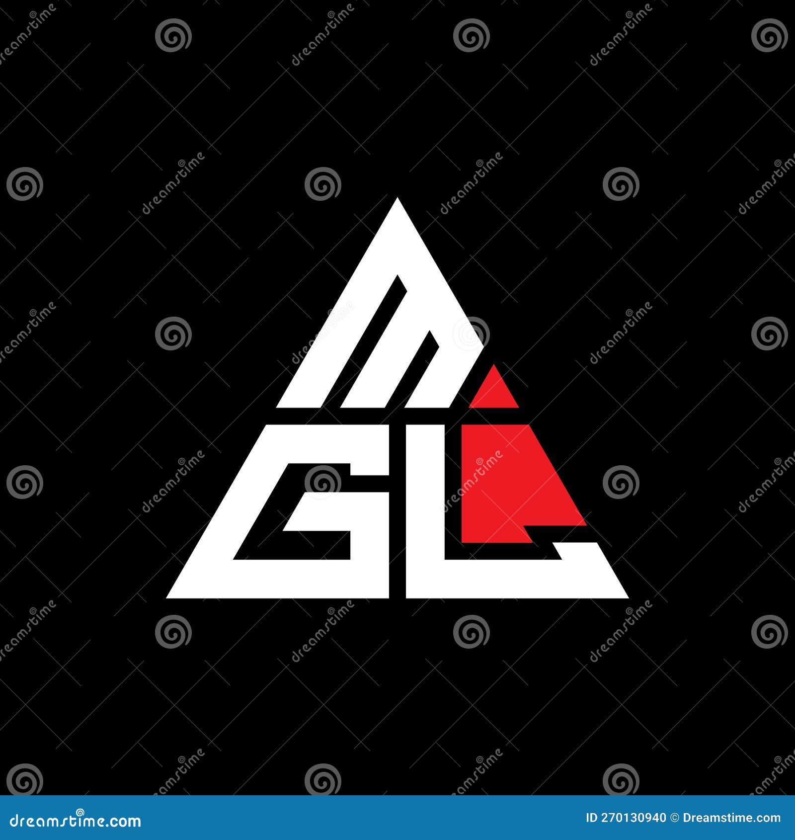 MGL Triangle Letter Logo Design with Triangle Shape. MGL Triangle Logo ...