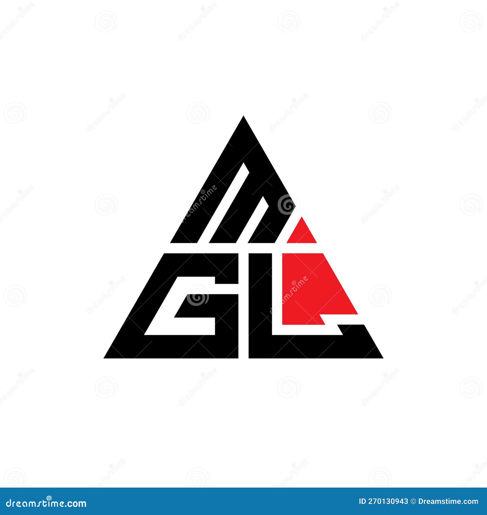 MGL Triangle Letter Logo Design with Triangle Shape. MGL Triangle Logo ...