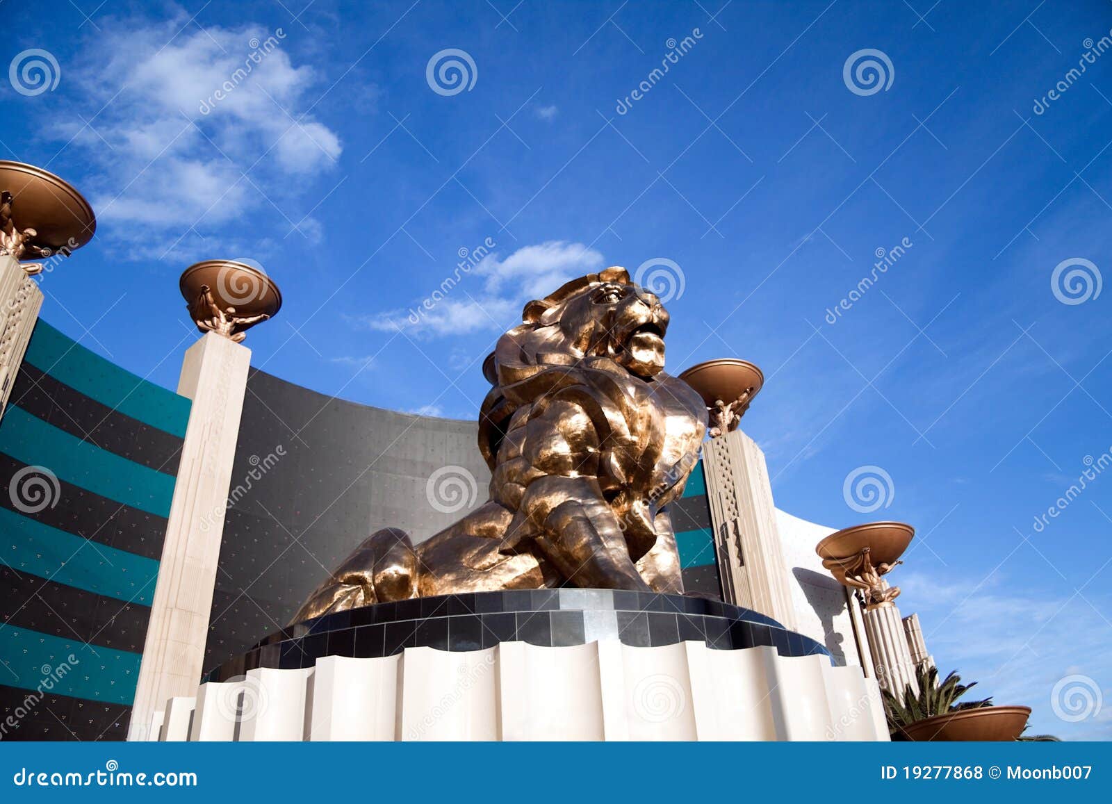 MGM Hotel Lion editorial stock photo. Image of animal - 19277868