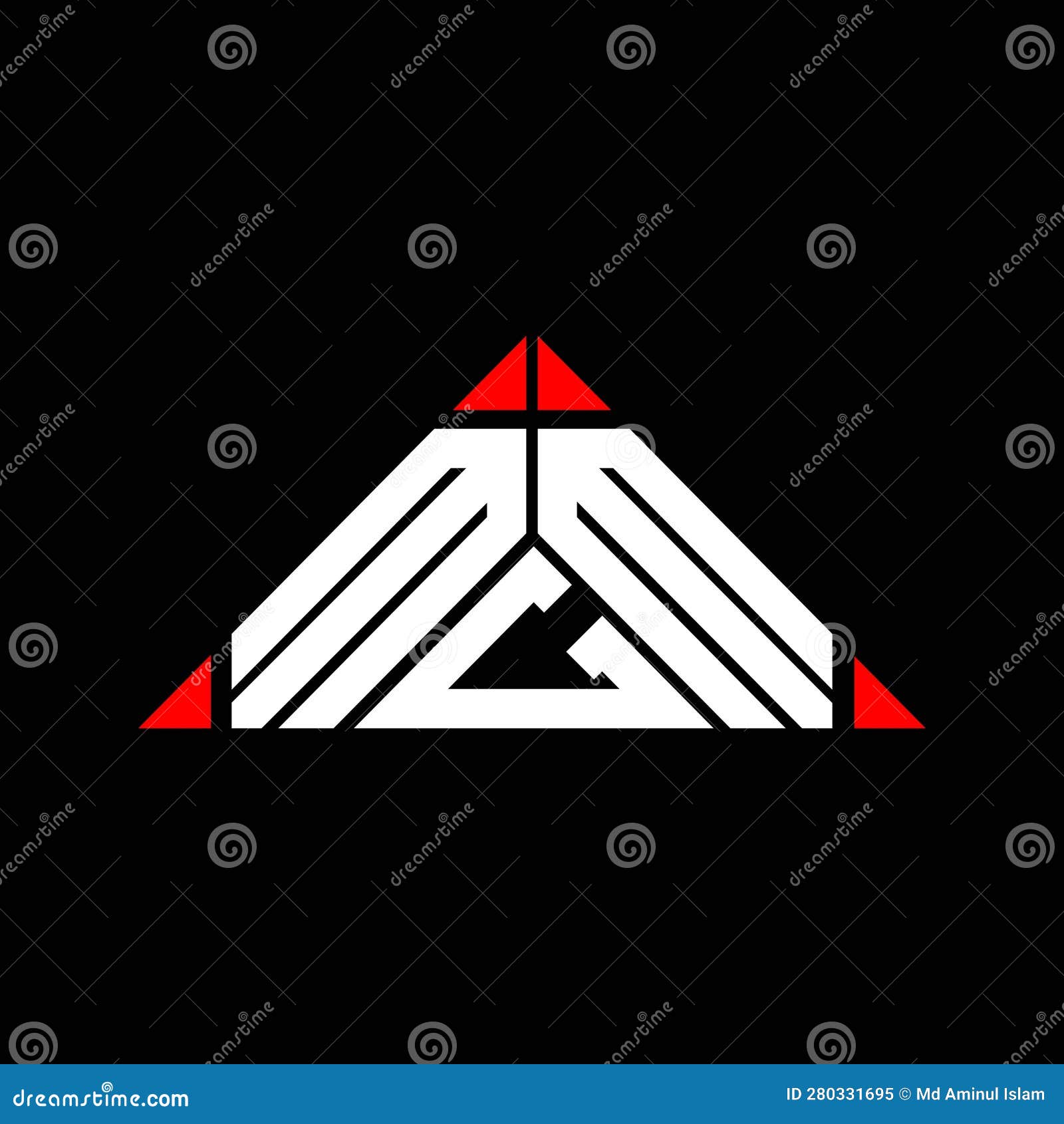 MGM Letter Logo Creative Design with Vector Graphic, MGM Stock Vector ...