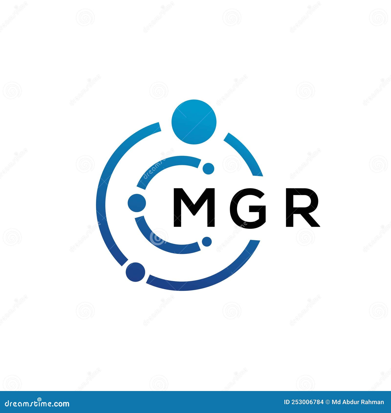 MGR Letter Technology Logo Design on White Background. MGR Creative ...