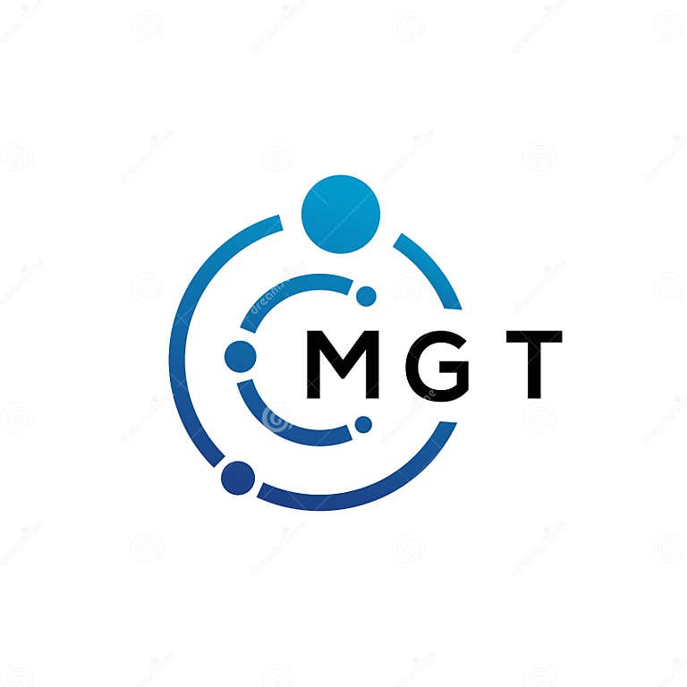 MGT Letter Technology Logo Design on White Background. MGT Creative ...