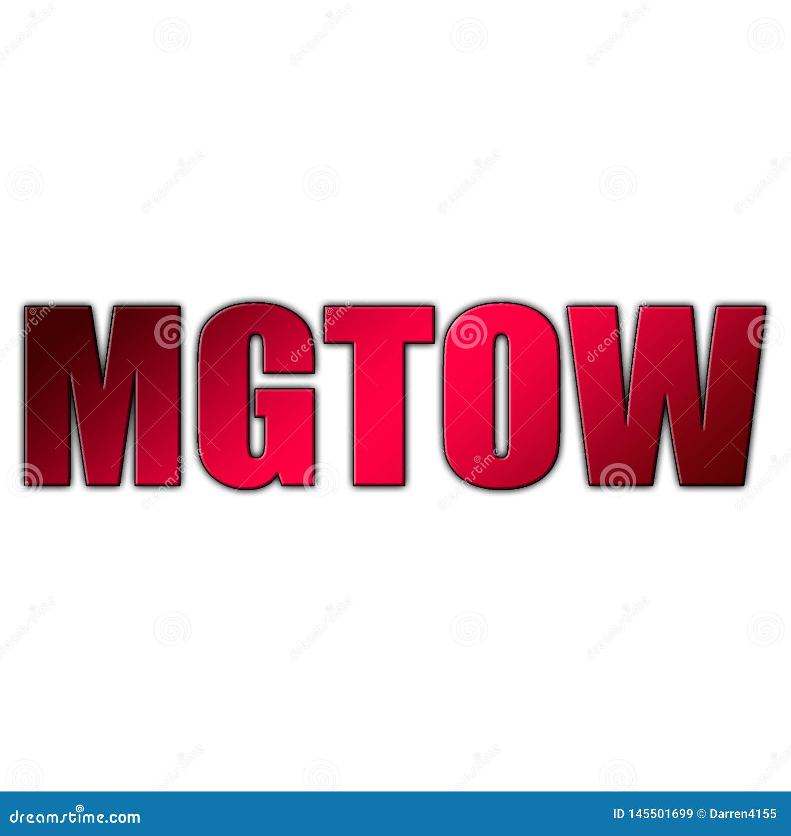 MGTOW Men Going There Own Way Logo High Quality Stock Image - Image of ...