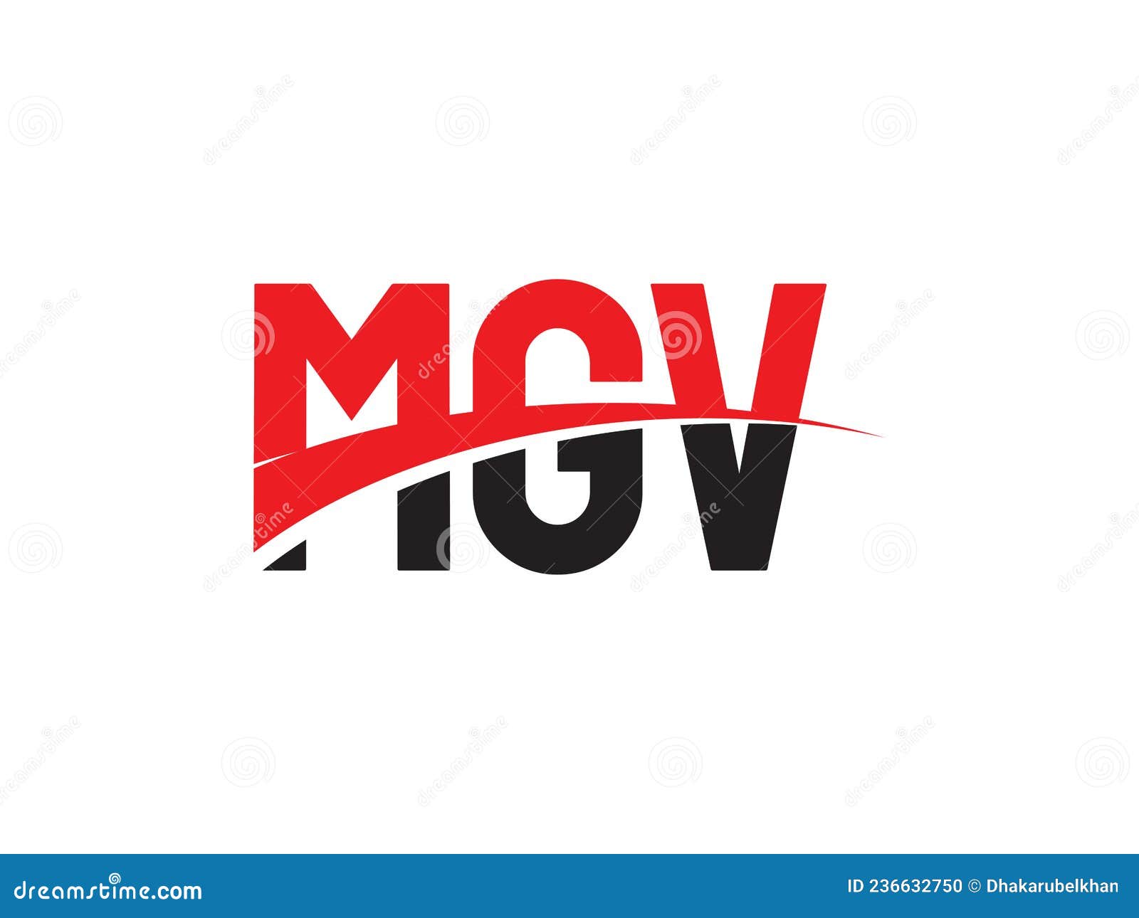 MGV Letter Initial Logo Design Stock Vector - Illustration of sign ...