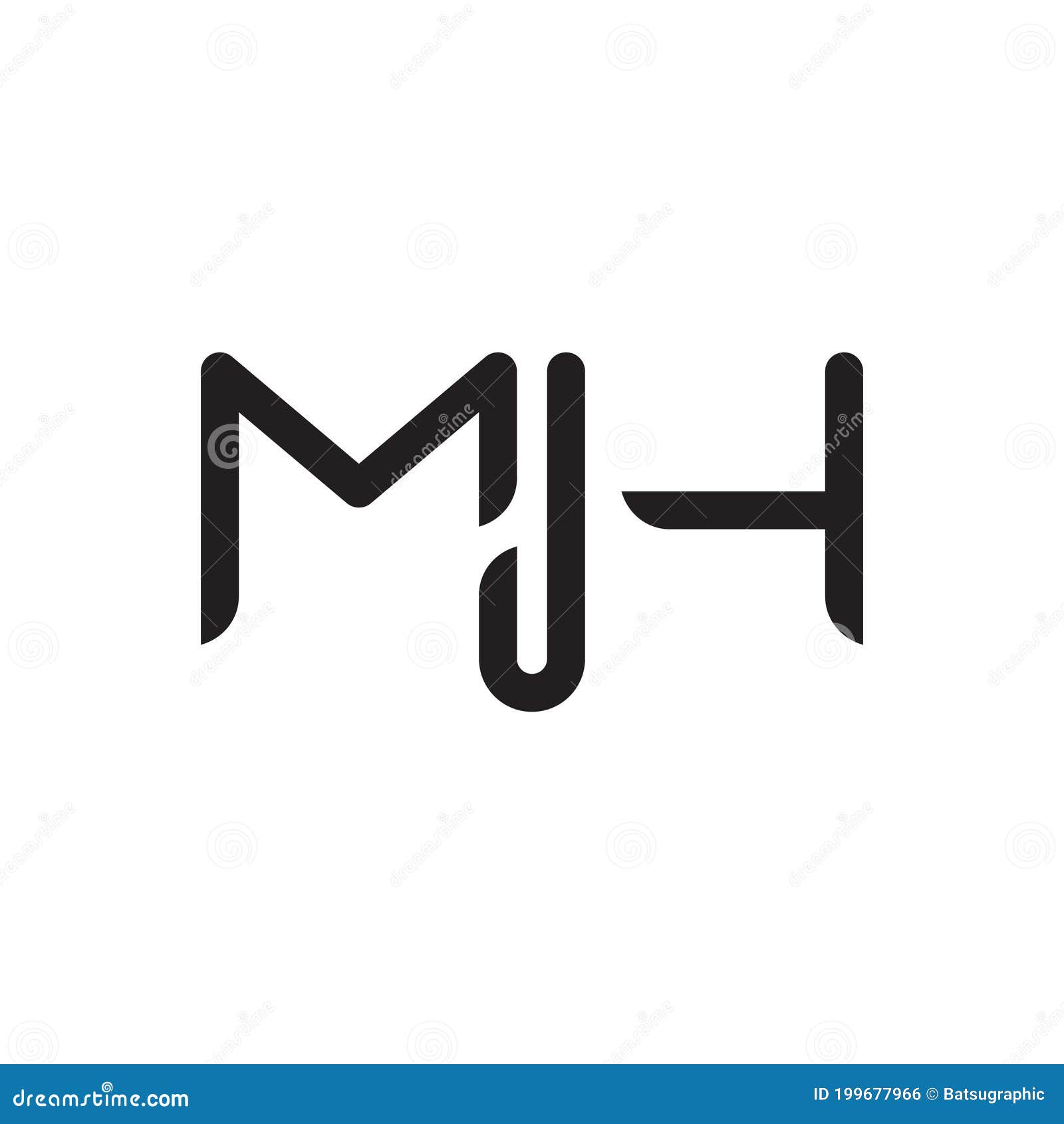 Mh Initial Letter Vector Logo Icon Stock Vector - Illustration of ...