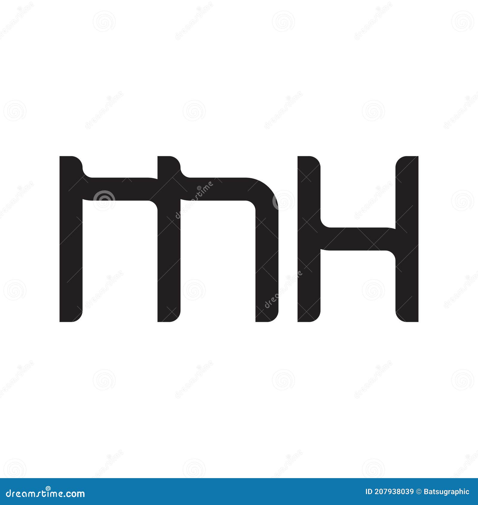 Mh Initial Letter Vector Logo Icon Stock Vector - Illustration of logo ...