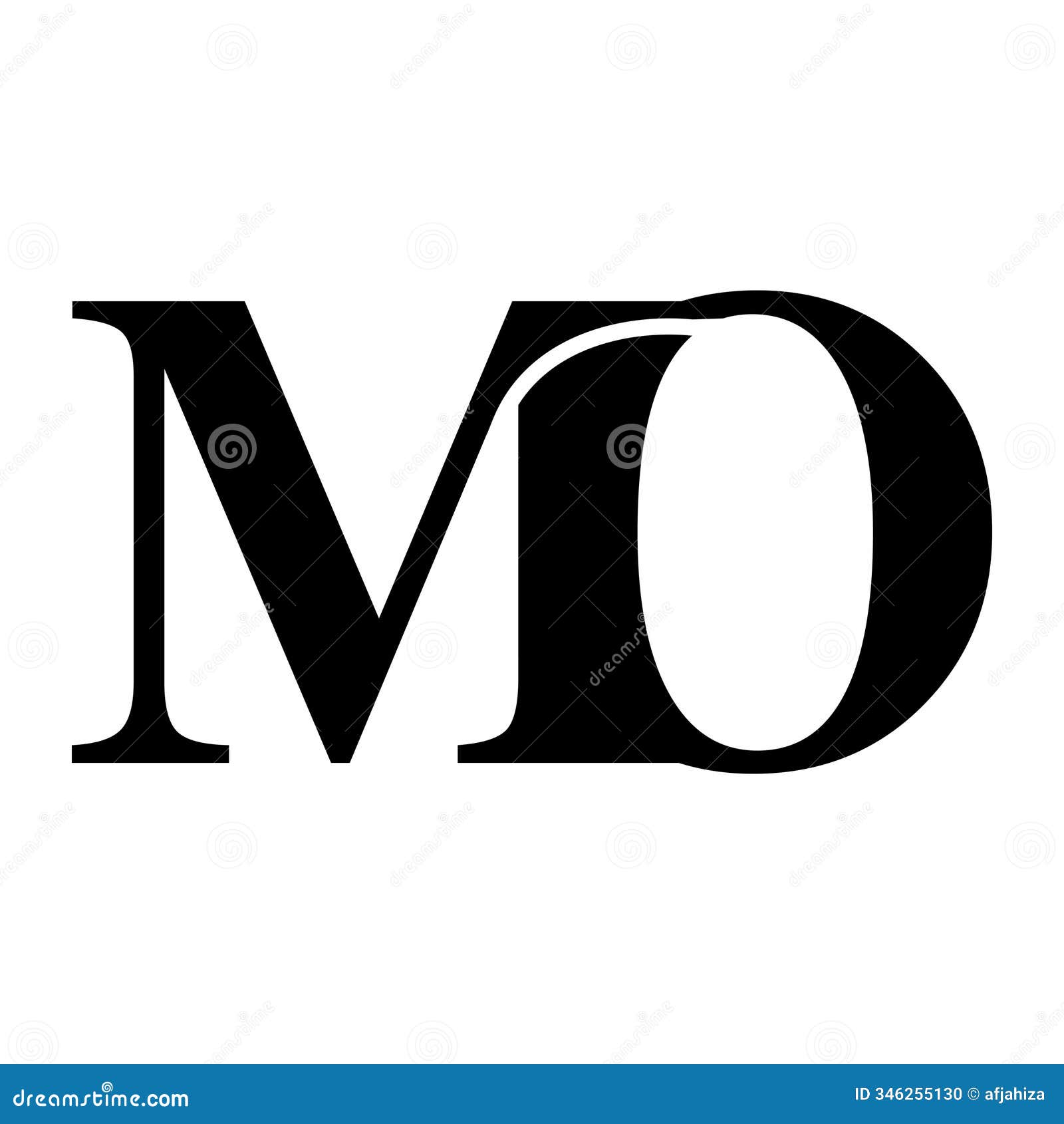 MO Letter Black Logo Icon Template 1 Stock Vector - Illustration of ...