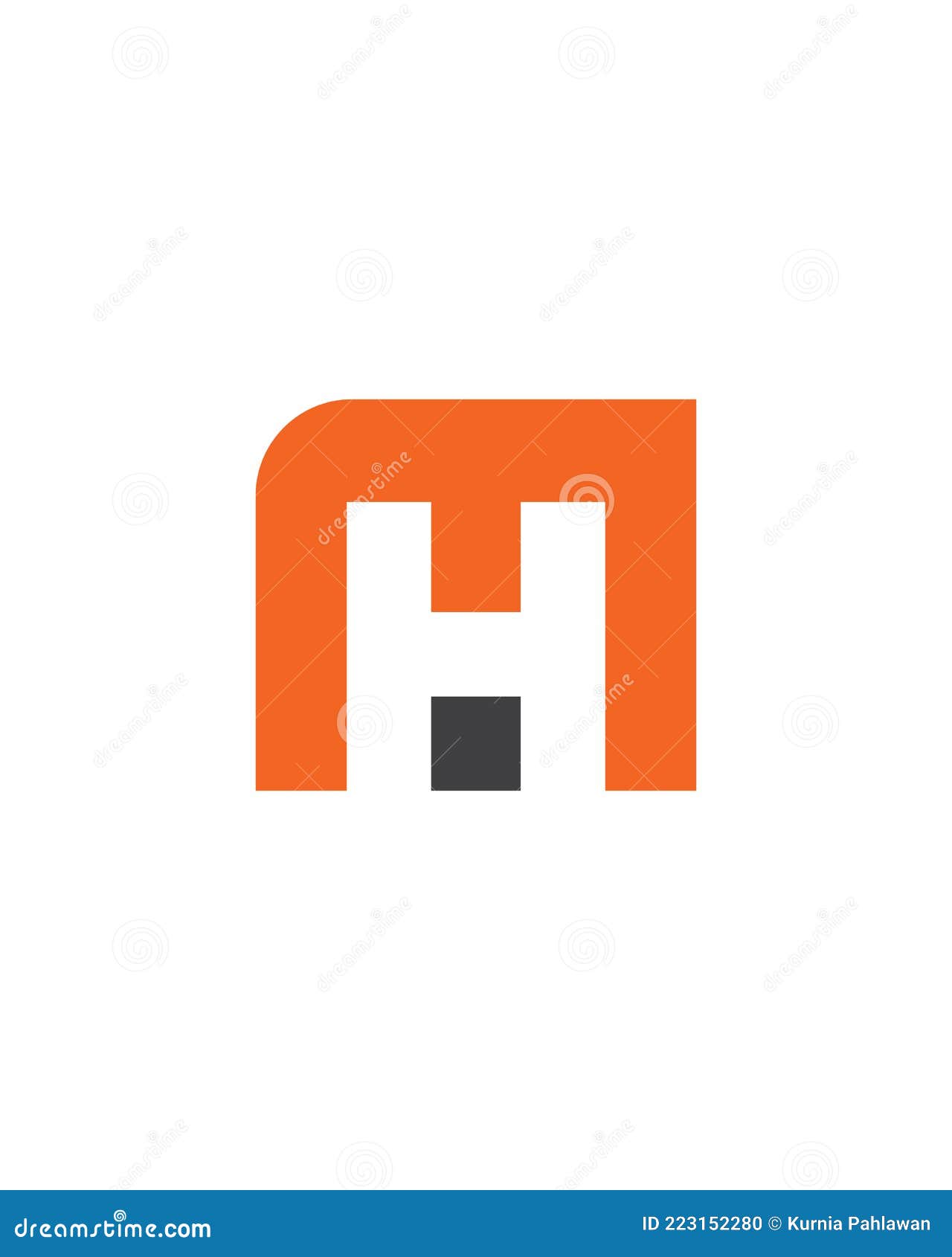 Mh Logo , Initial Logo Vector Stock Illustration - Illustration of ...