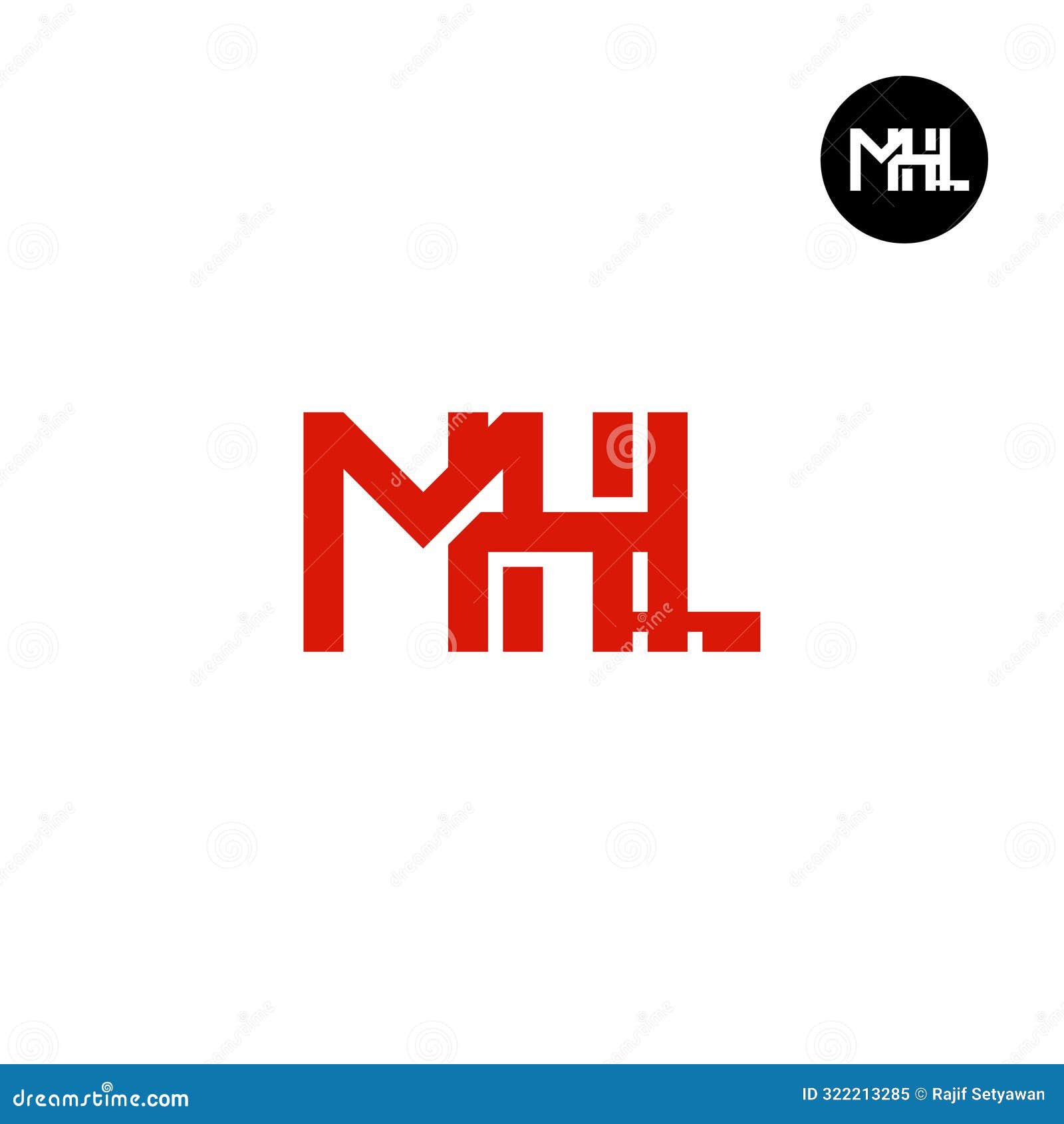 MHL Logo Letter Monogram Design Stock Vector - Illustration of logos ...