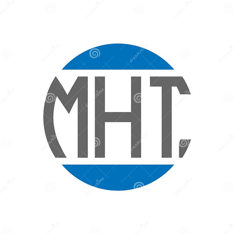 MHT Letter Logo Design on White Background. MHT Creative Initials ...