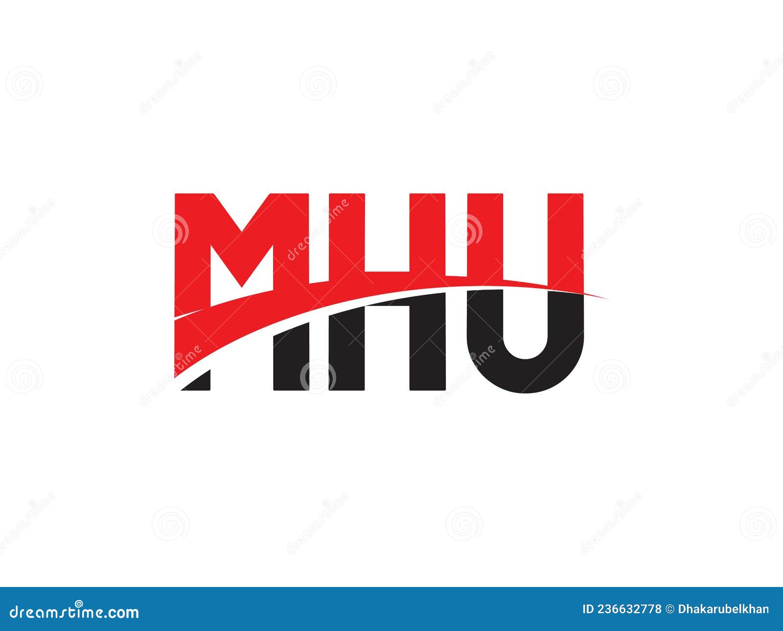 MHU Letter Initial Logo Design Stock Vector - Illustration of emblem ...