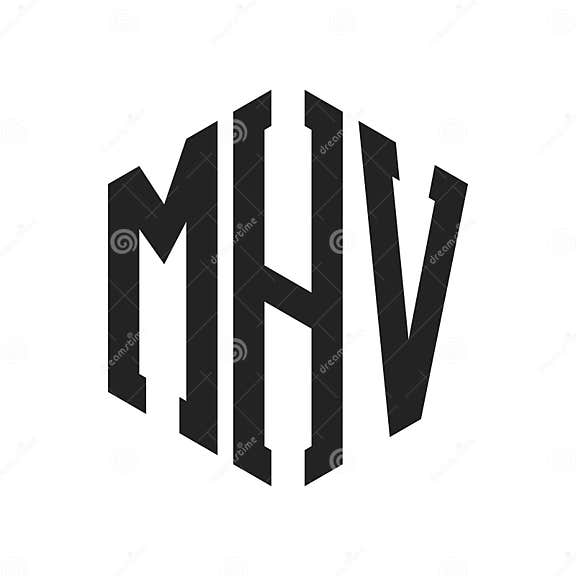 MHV Logo Design. Initial Letter MHV Monogram Logo Using Hexagon Shape ...