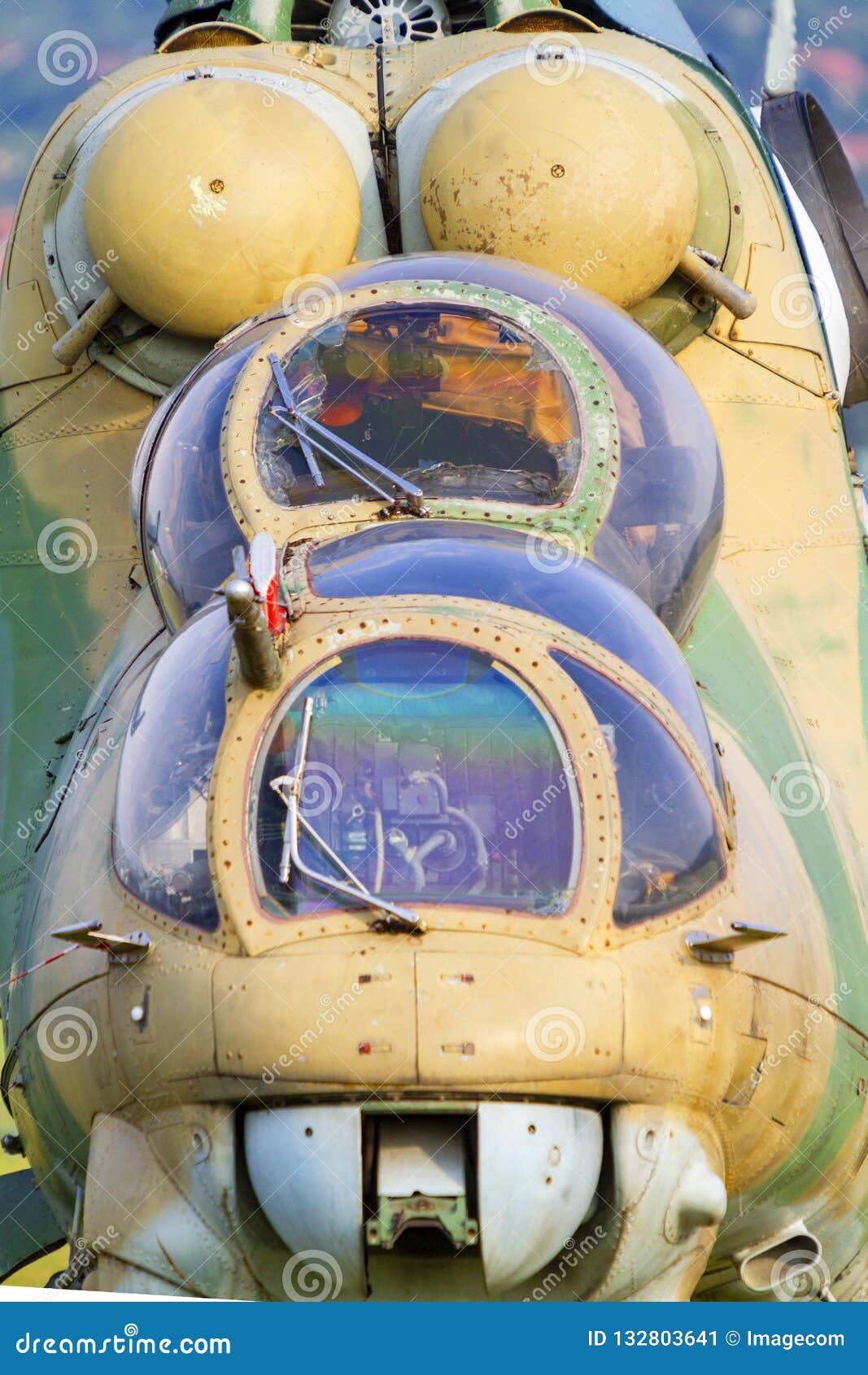 Mi-24 Attack Helicopter on Display during the Air Show. Editorial Photo ...