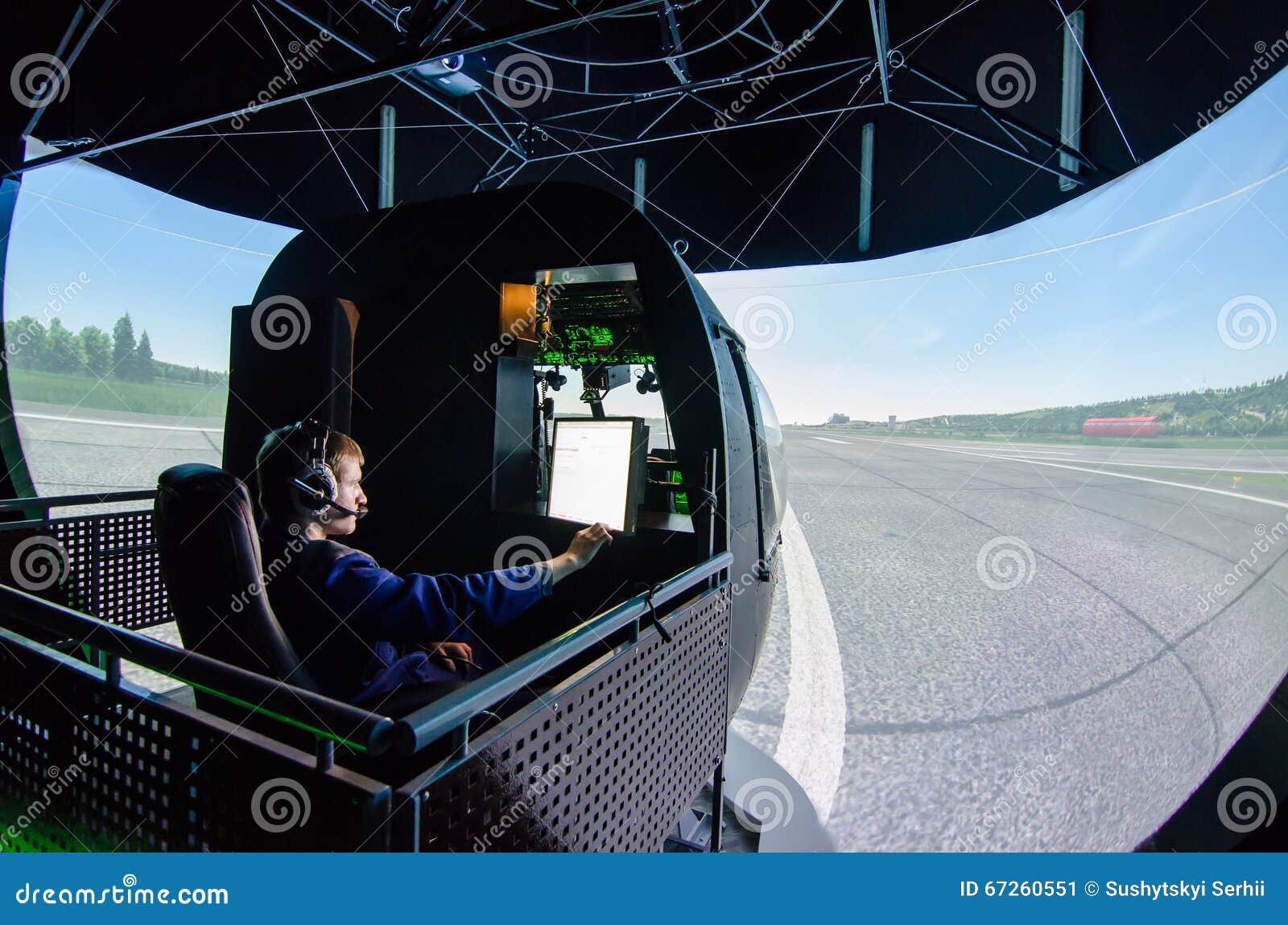 Mi-8 helicopter simulator stock image. Image of business - 67260551