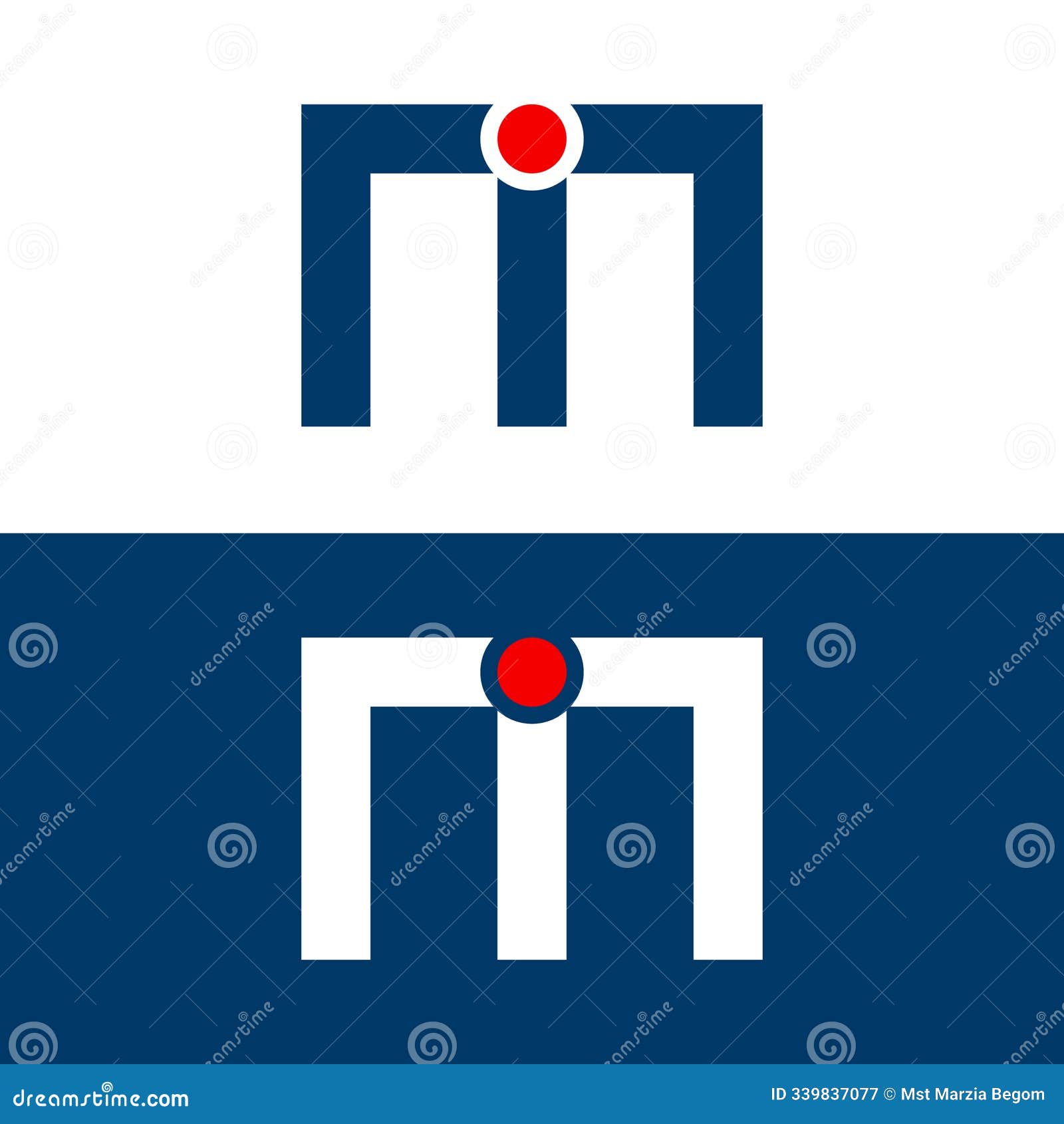 MI Logo. M I Design. White MI Letter. MI, M I Letter Logo Design ...