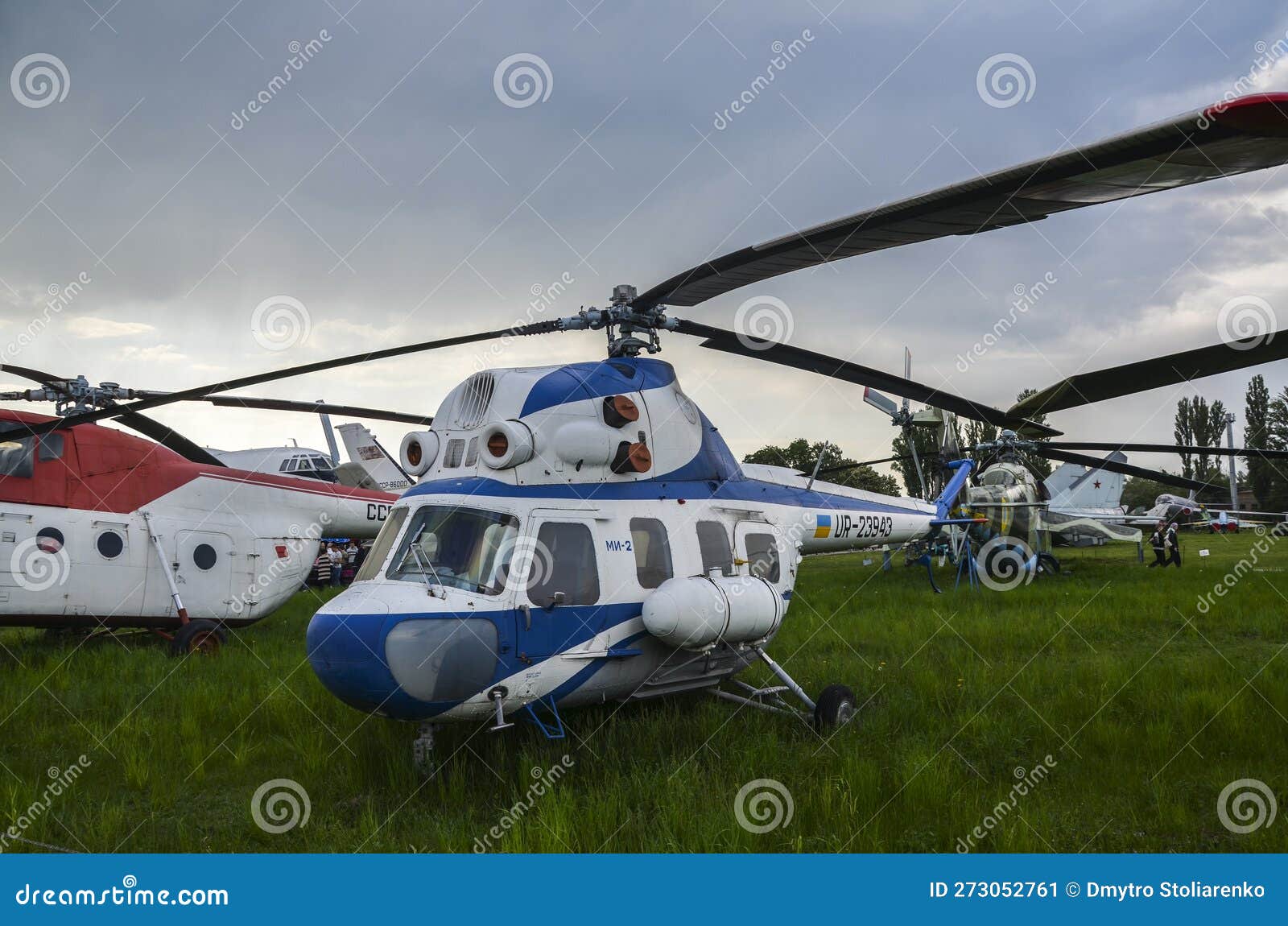 Mi-2 in State Aviation Museum. Light Multi-purpose Helicopter Mi-2 Has ...