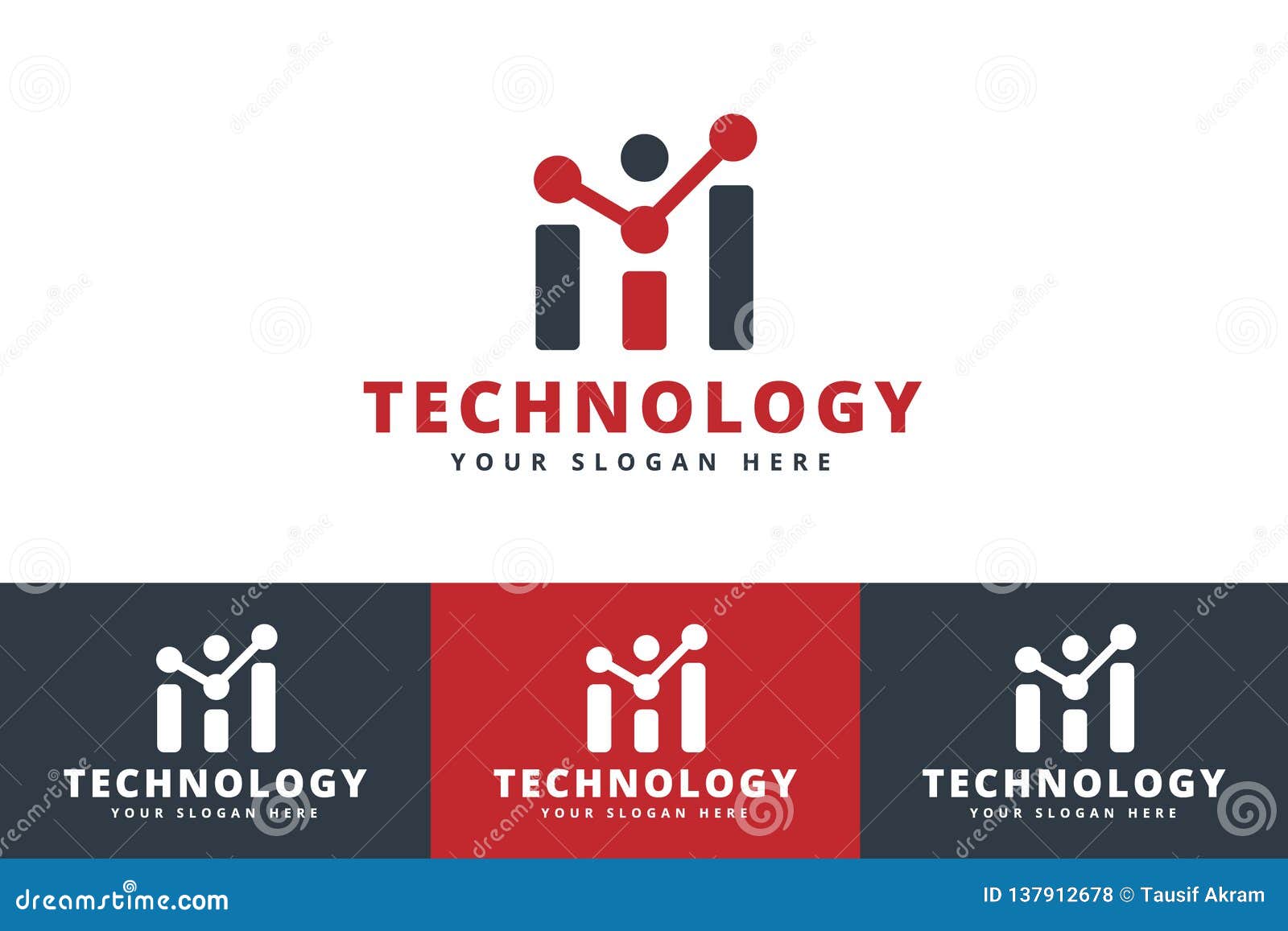 MI Technology Logo Isolated on White Background Stock Illustration ...