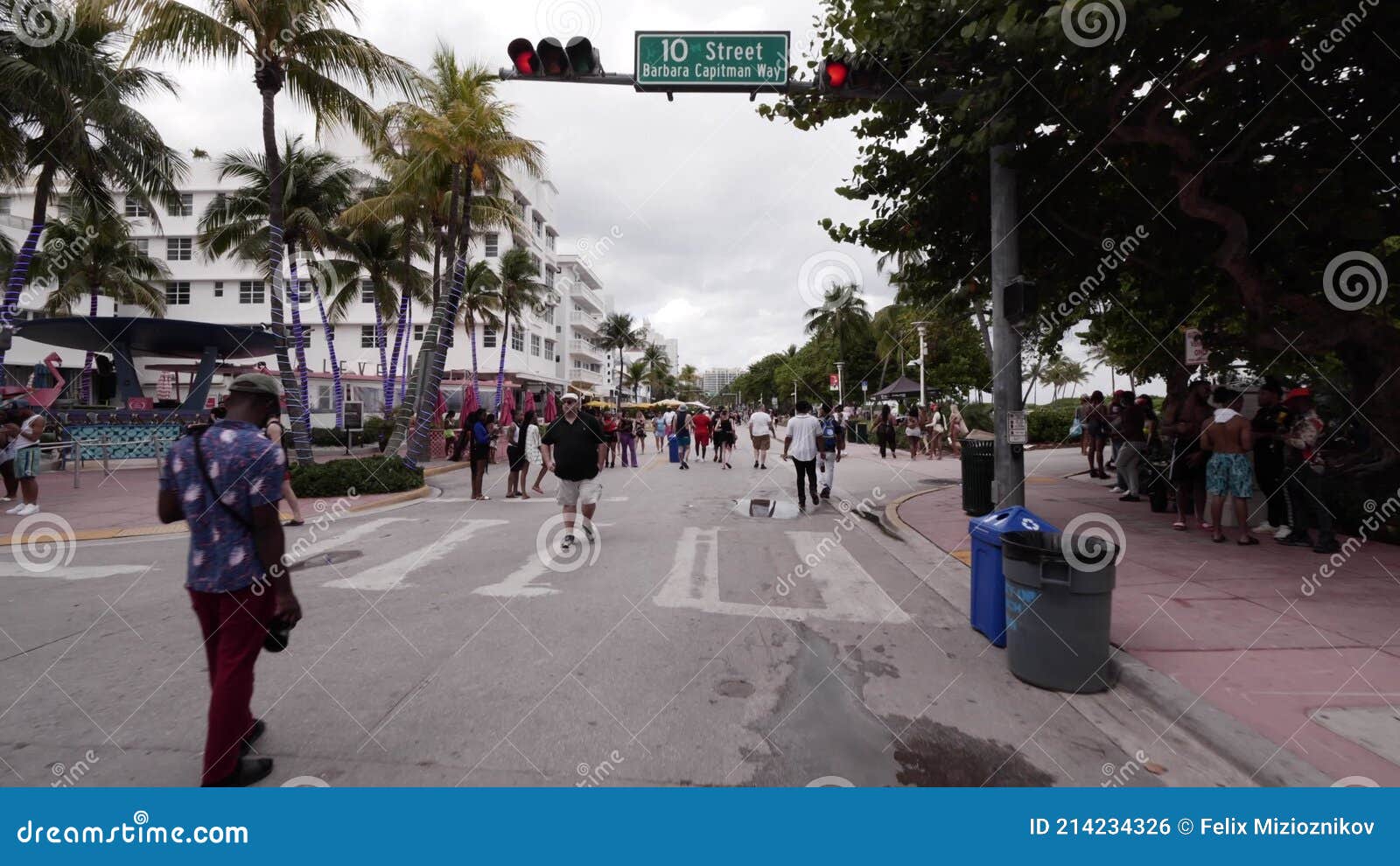 Heavy Crowds in Miami Beach Spring Break 2021 Stock Footage - Video of ...