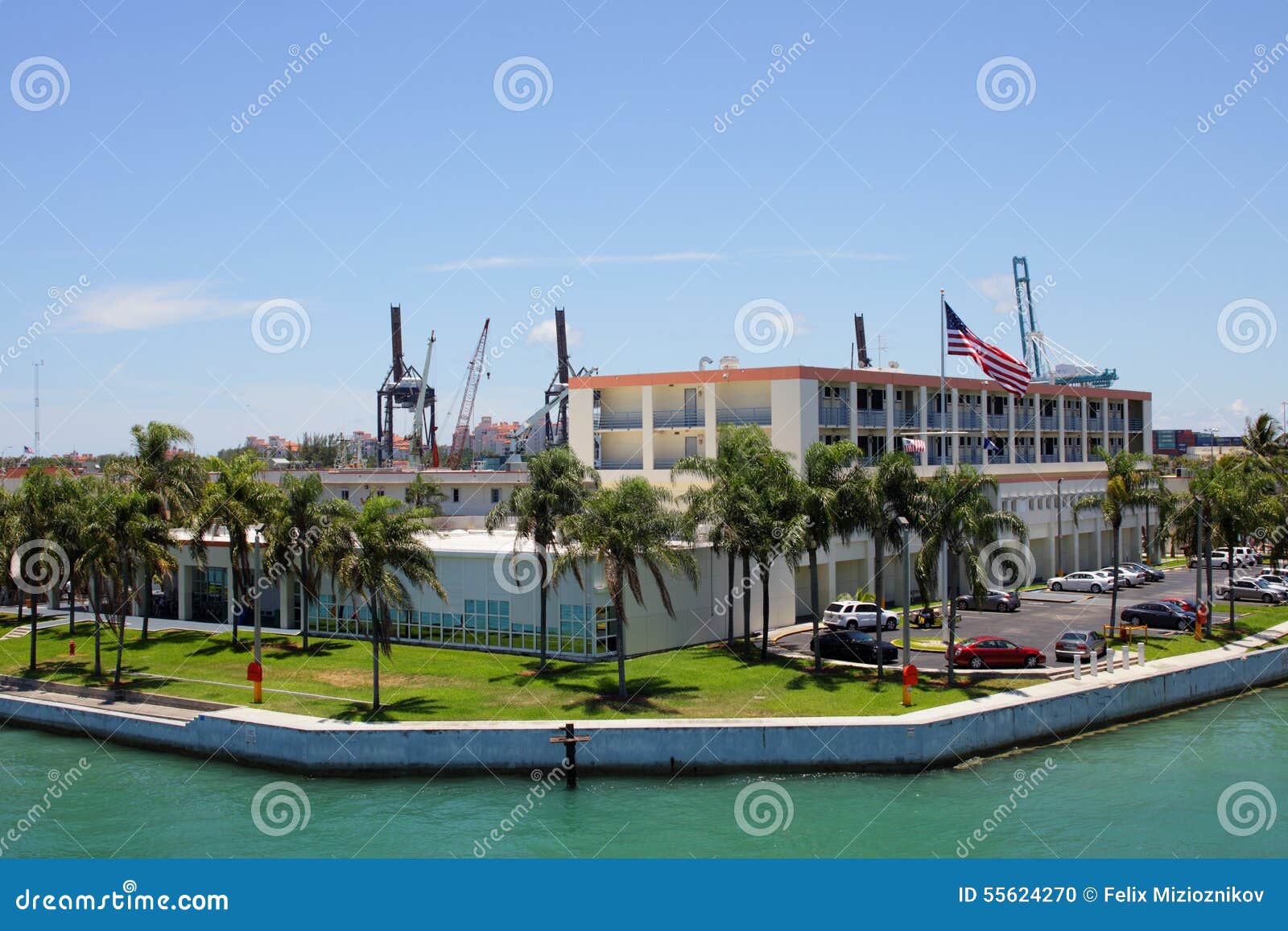 Miami Beach Coast Guard Station Editorial Image - Image of outdoors ...