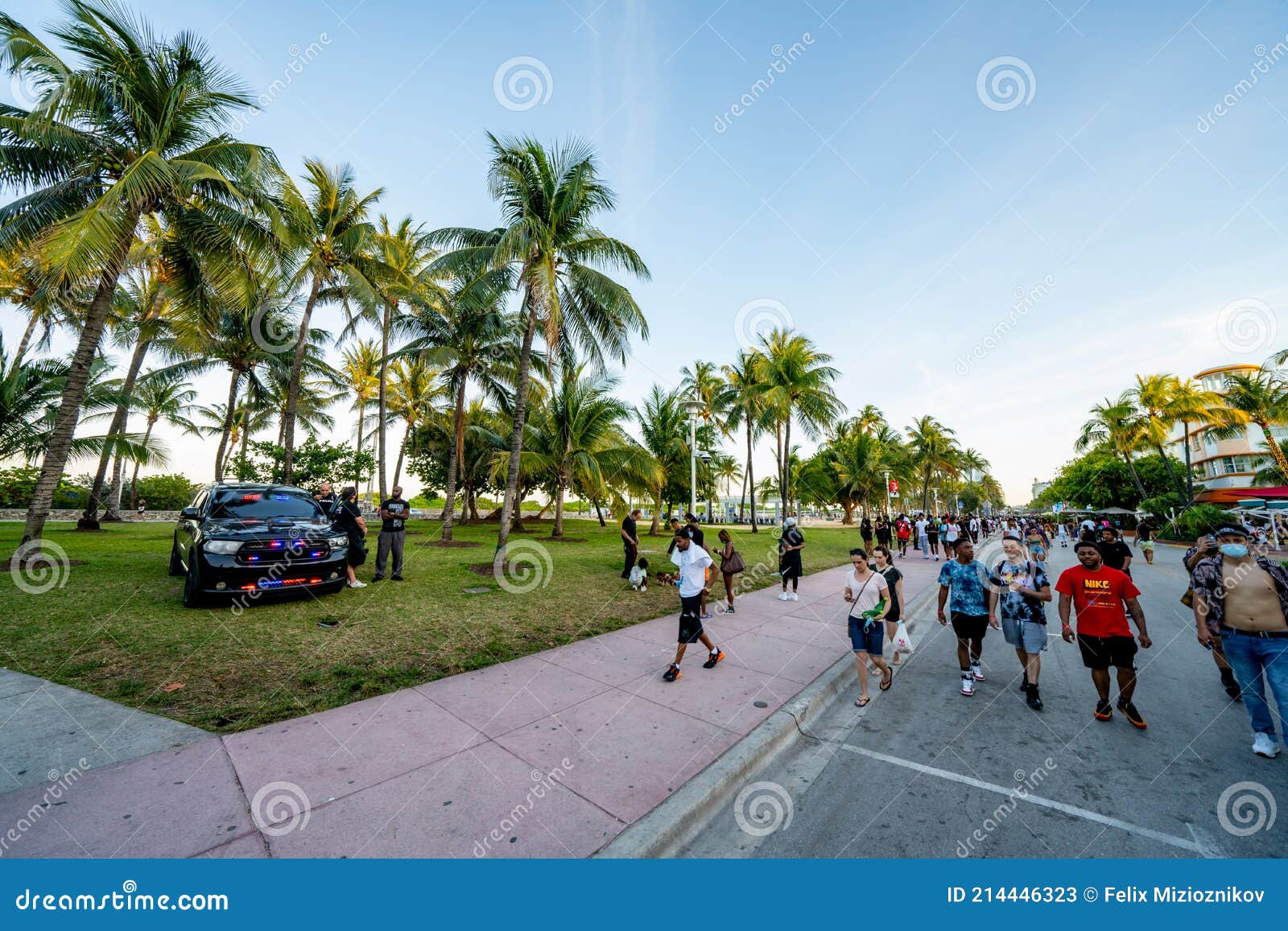 Miami Beach Scene Spring Break 2021 Editorial Stock Photo - Image of ...