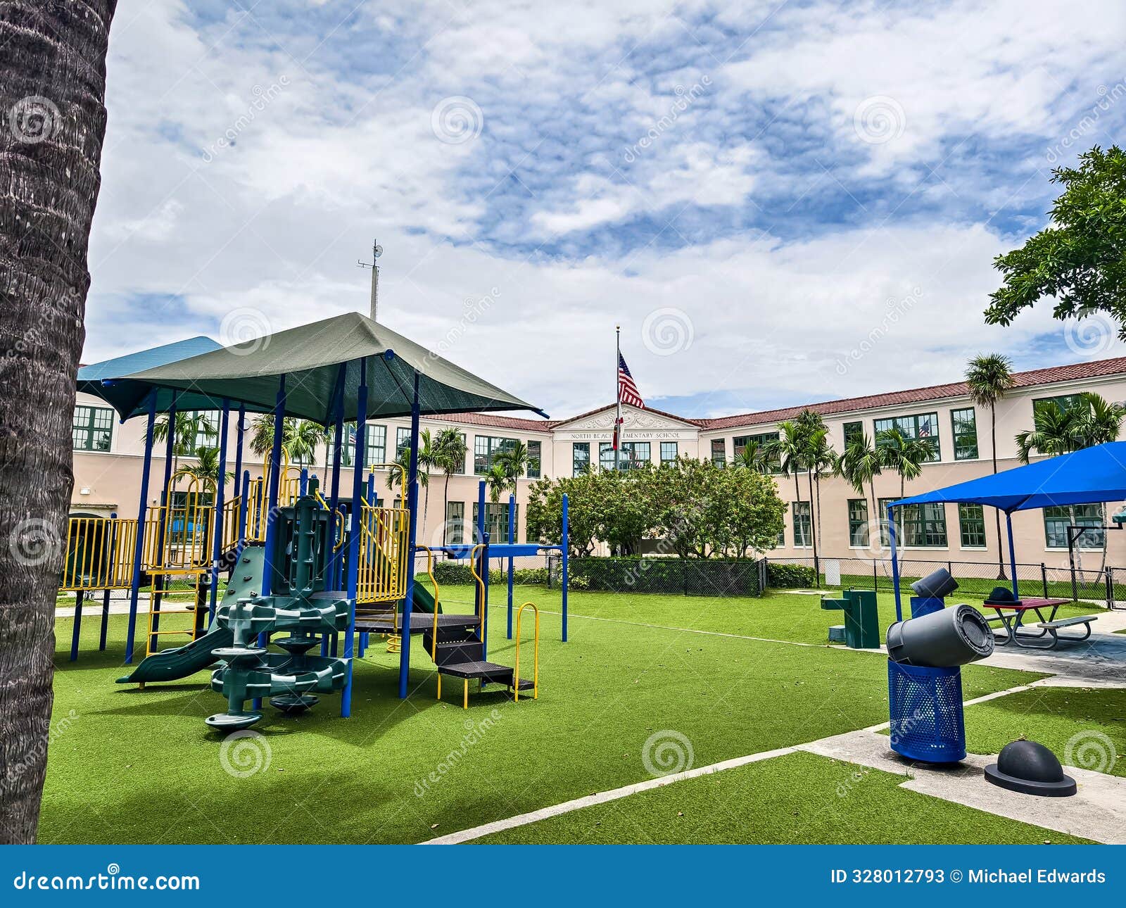 Miami Beach, Florida Playground at North Beach Elementary School ...