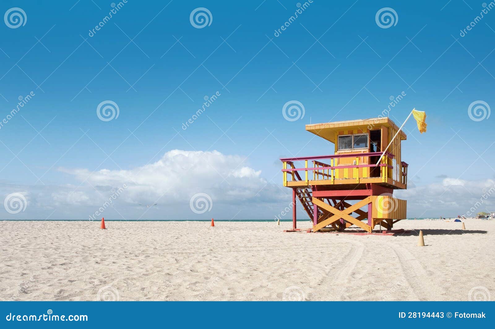 Miami Beach Florida, Lifeguard House Stock Image - Image of outdoor ...