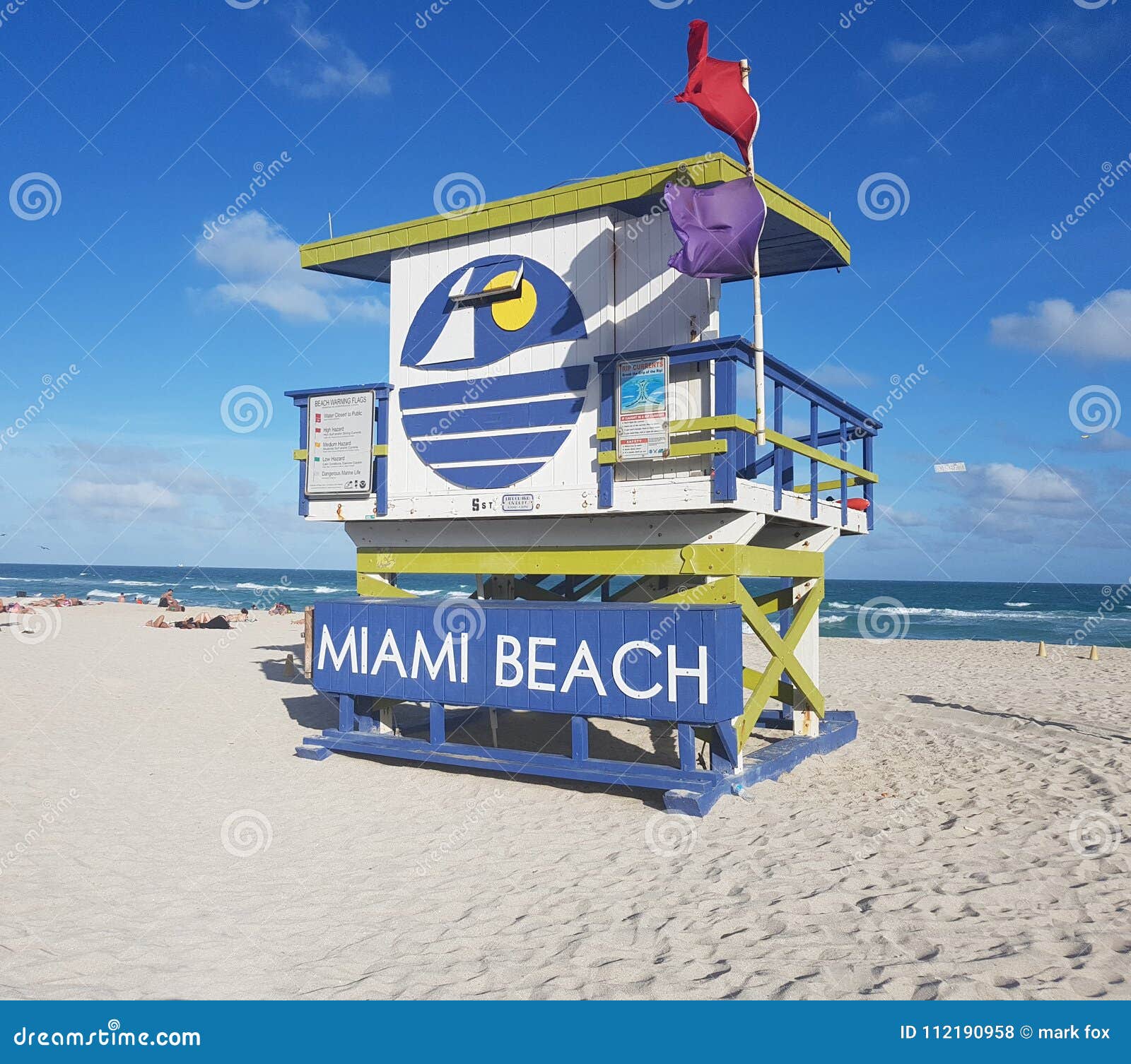 Miami Beach Lifeguard Shack, South Beach Editorial Stock Photo - Image ...