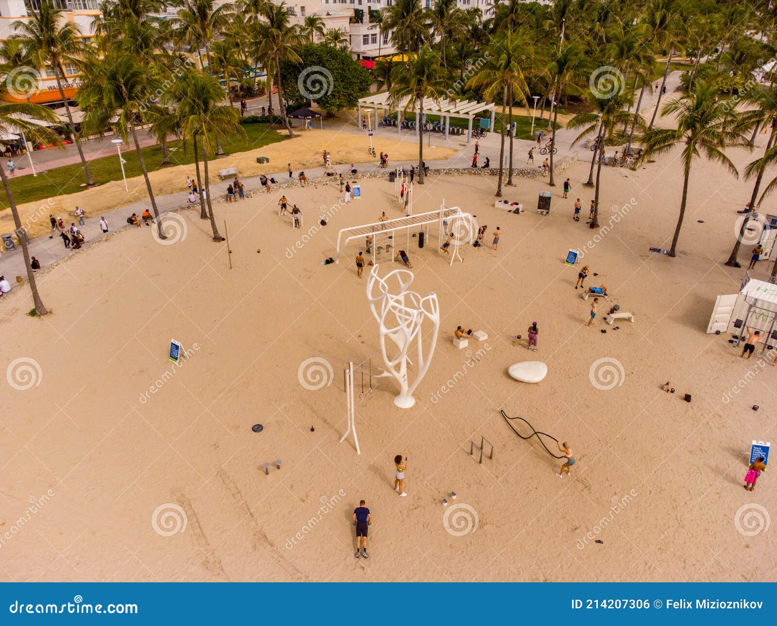 Miami Beach Muscle Beach Spring Break 2021 Stock Photo - Image of sport ...