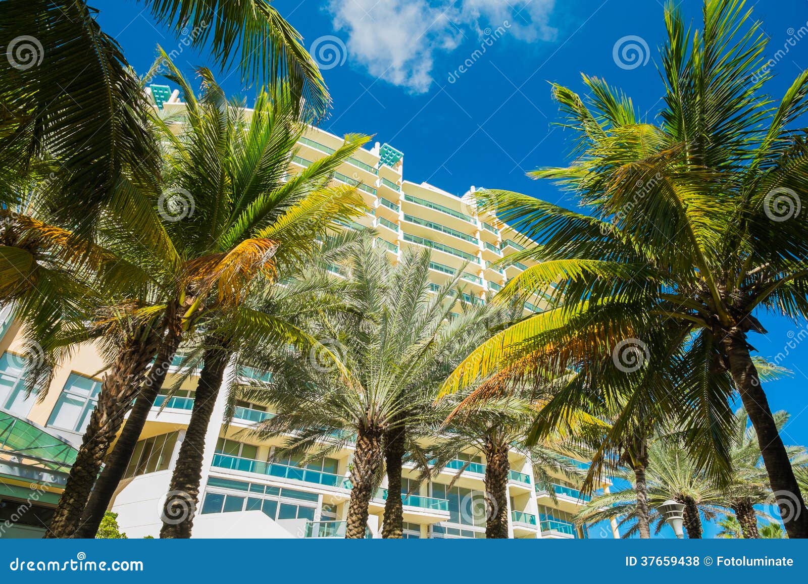 Miami Beach stock photo. Image of scenic, clouds, deco - 37659438
