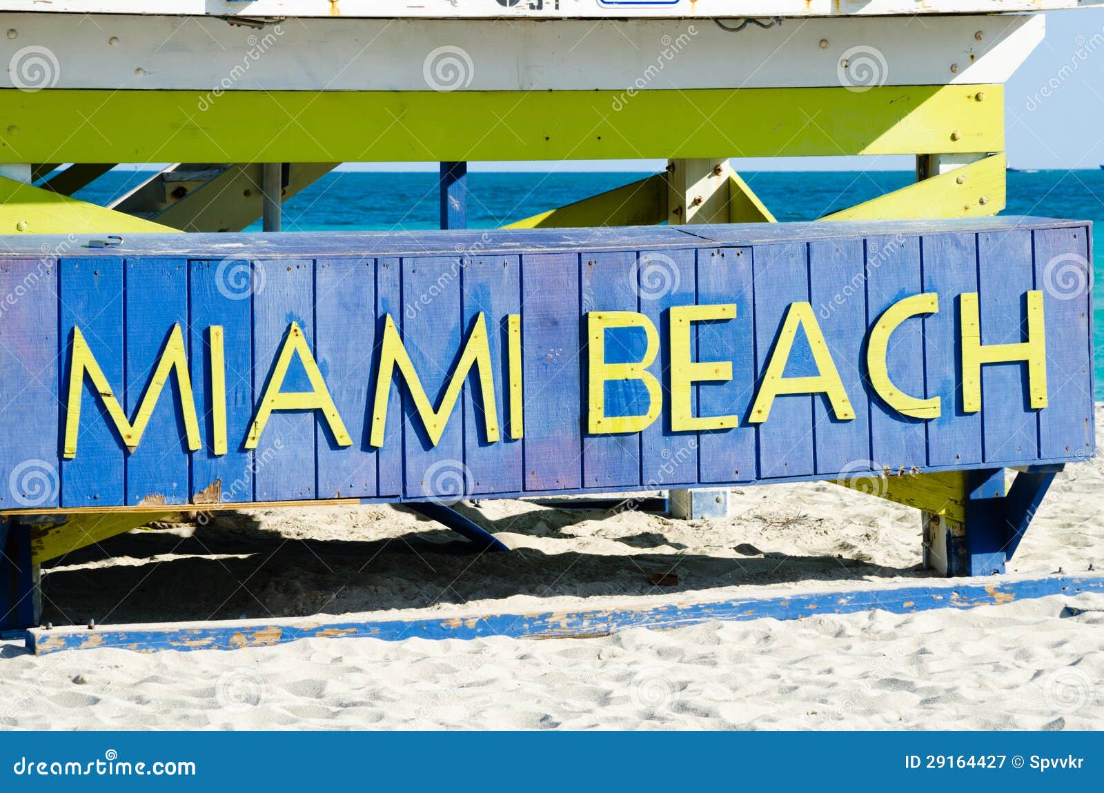 Miami Beach sign stock image. Image of hike, explore - 29164427