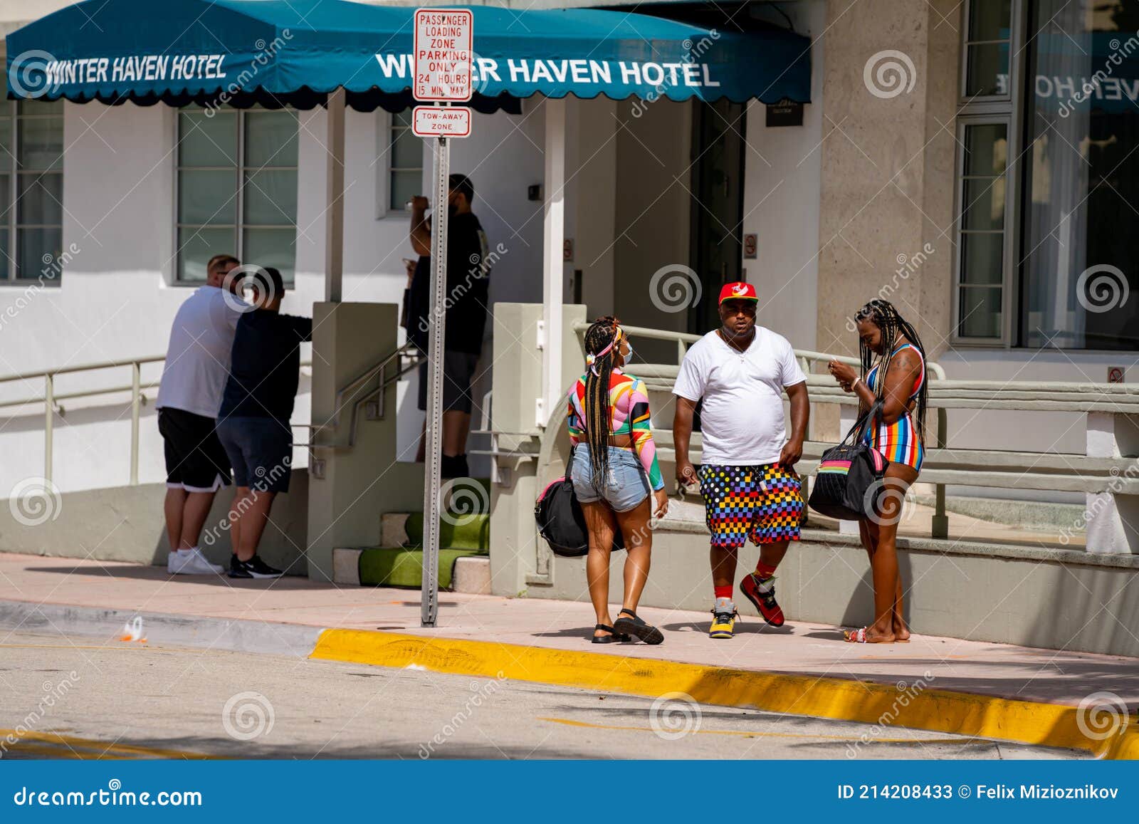 Miami Beach Spring Break Scene 2021 Editorial Stock Photo - Image of ...