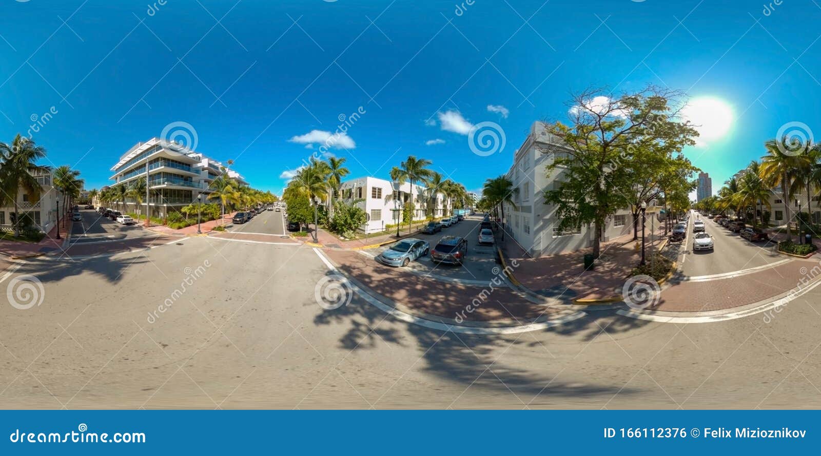 Miami Beach Street Scene 360 Editorial Photo - Image of south, gopro ...