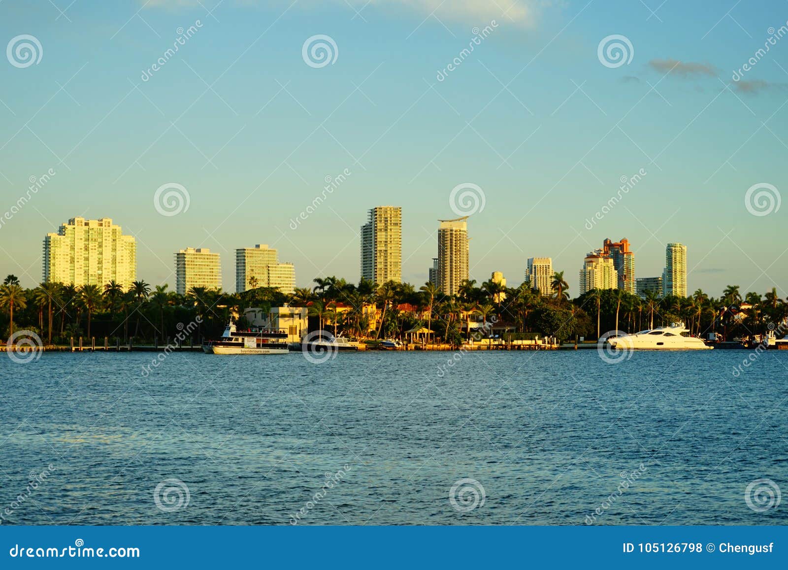 Miami beach tall building stock photo. Image of dark - 105126798