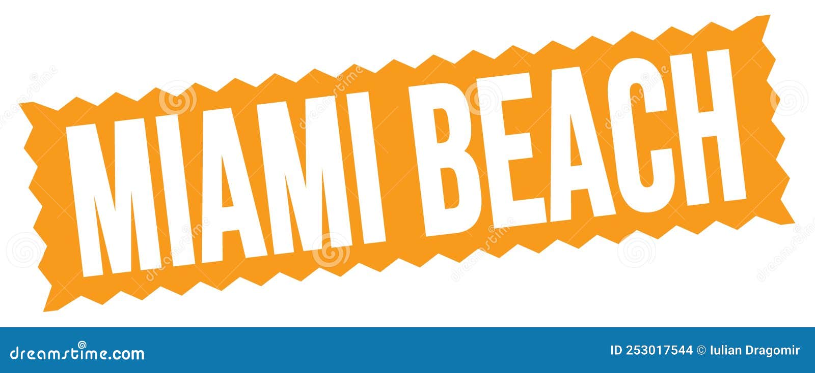 MIAMI BEACH Text Written on Orange Stamp Sign Stock Illustration ...