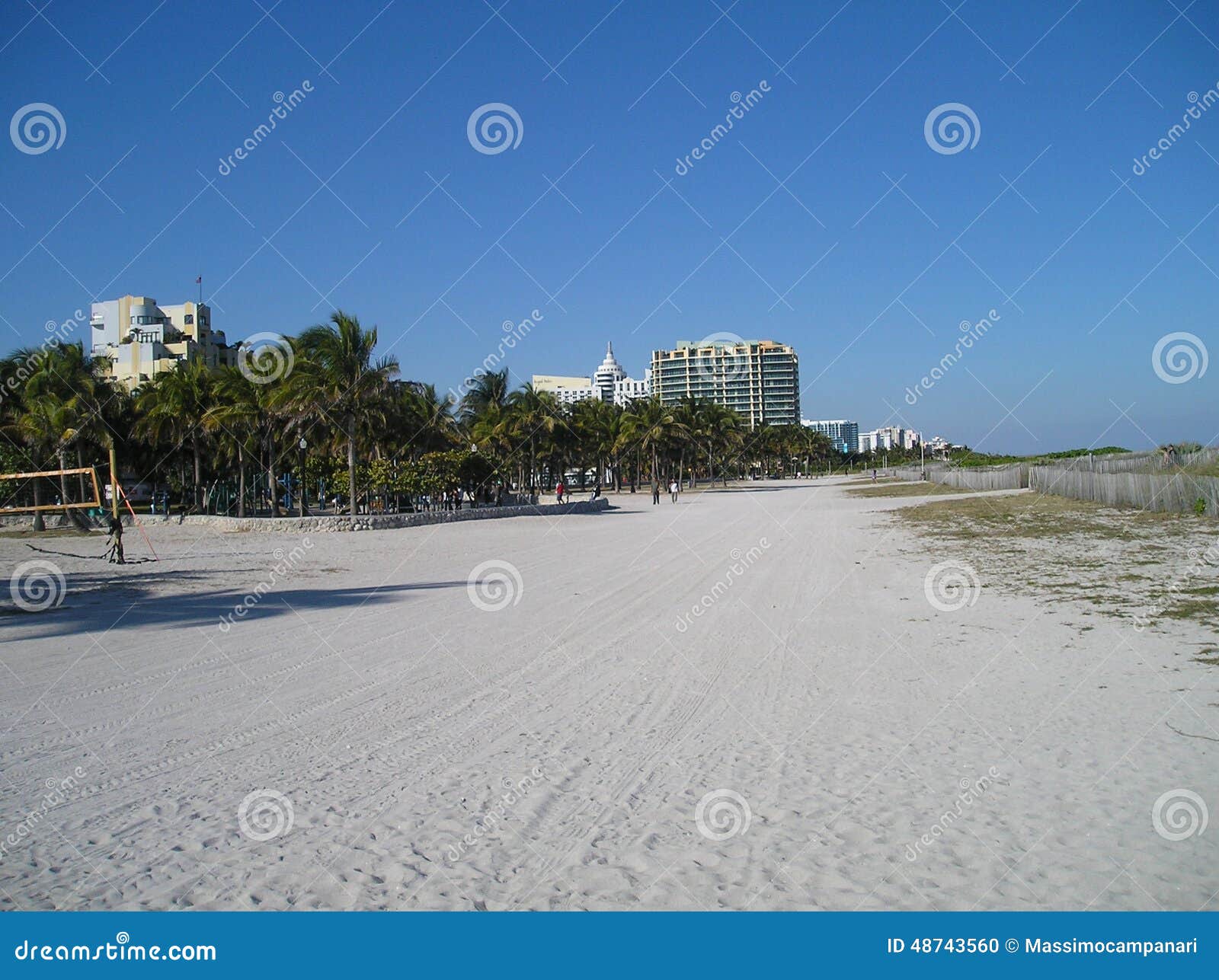 Miami beach in winter editorial image. Image of white - 48743560