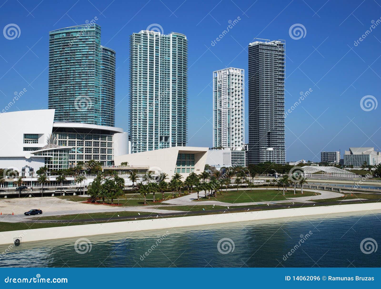 Miami Buildings stock photo. Image of skyscrapers, modern - 14062096