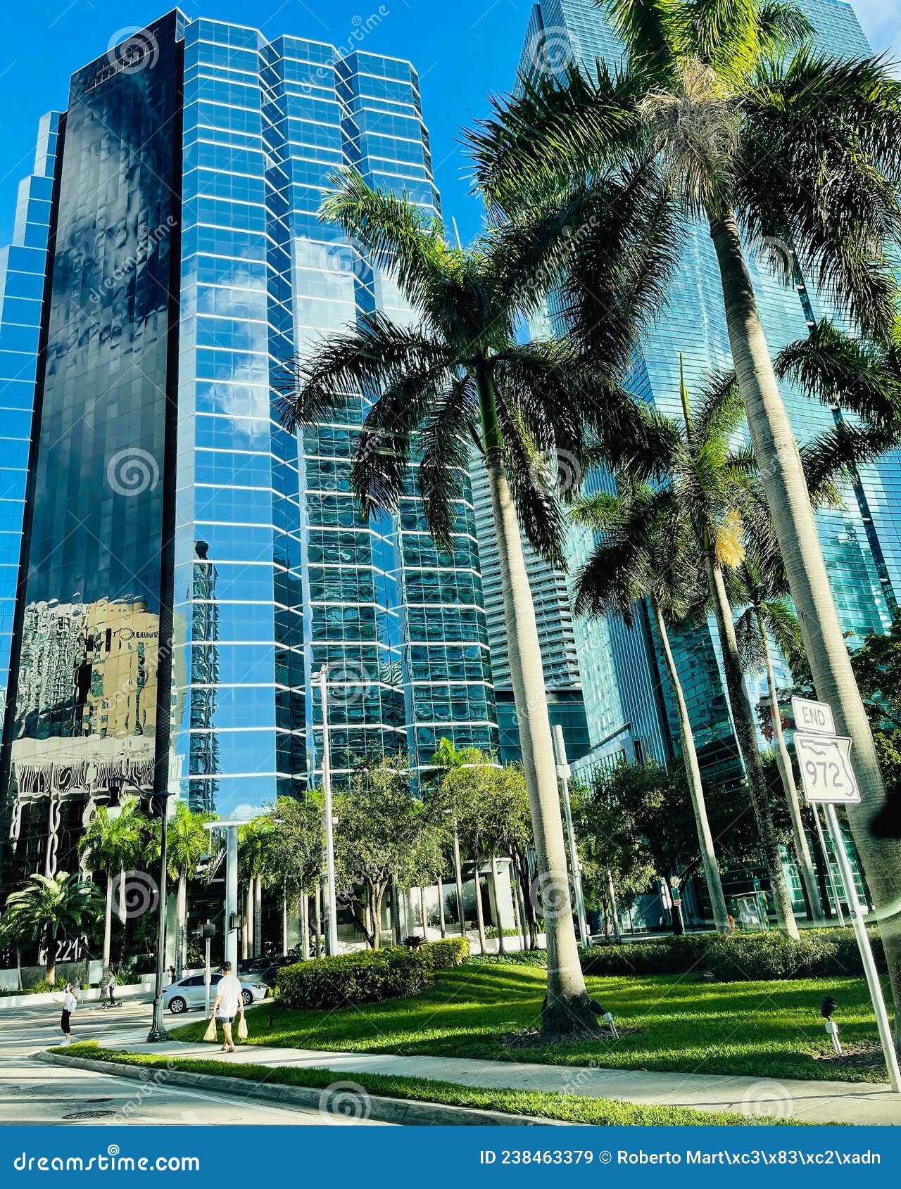 Miami buildings editorial stock image. Image of buildings - 238463379