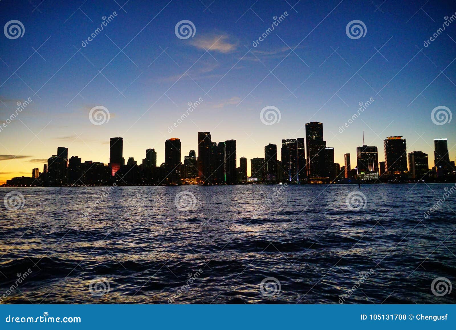 Miami sun set stock photo. Image of color, illuminated - 105131708