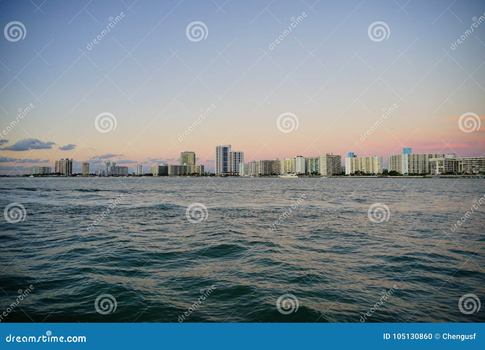 Miami sun set stock photo. Image of design, destination - 105130860