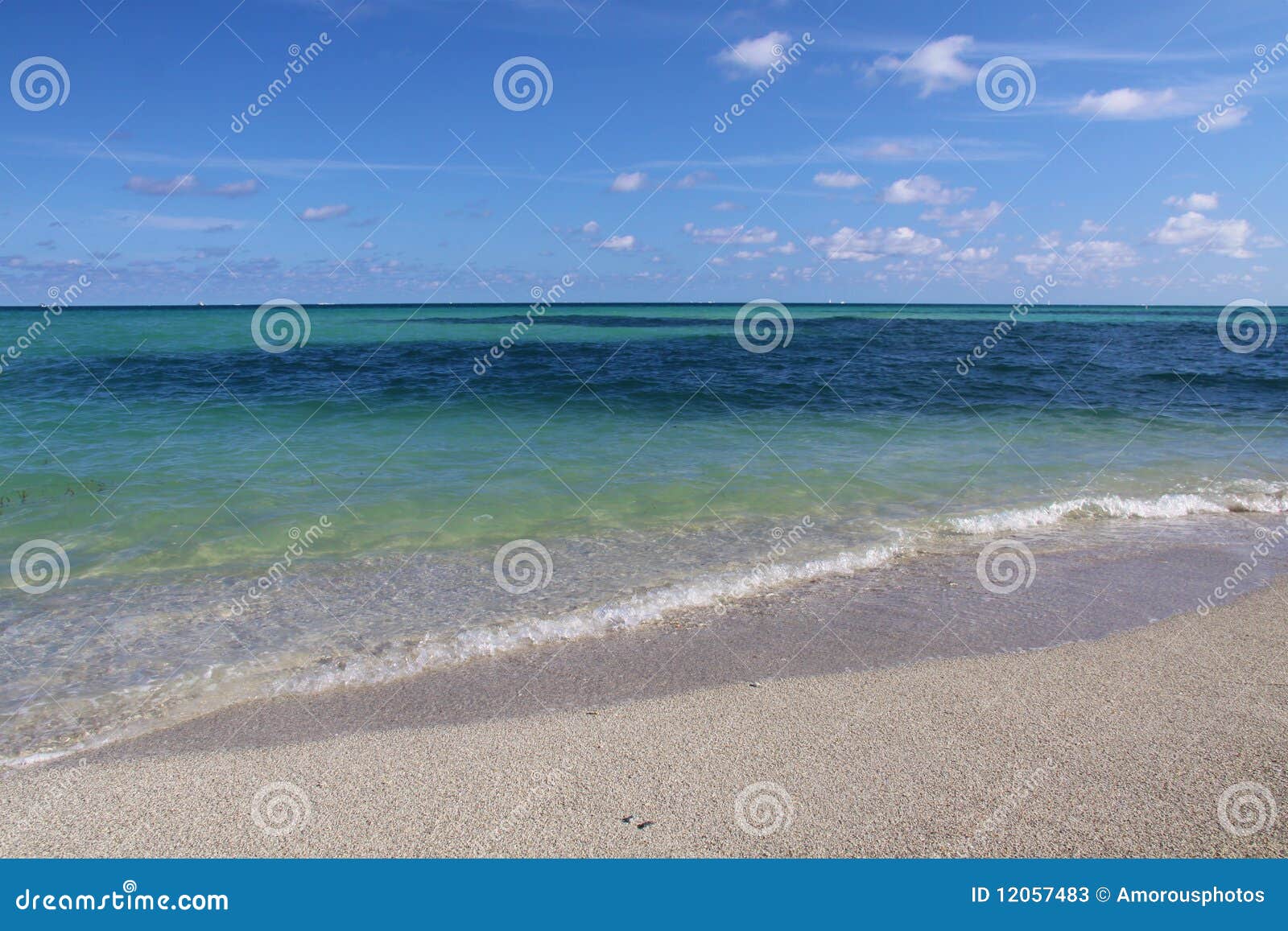 Miami Florida Ocean View stock image. Image of blue, sands - 12057483