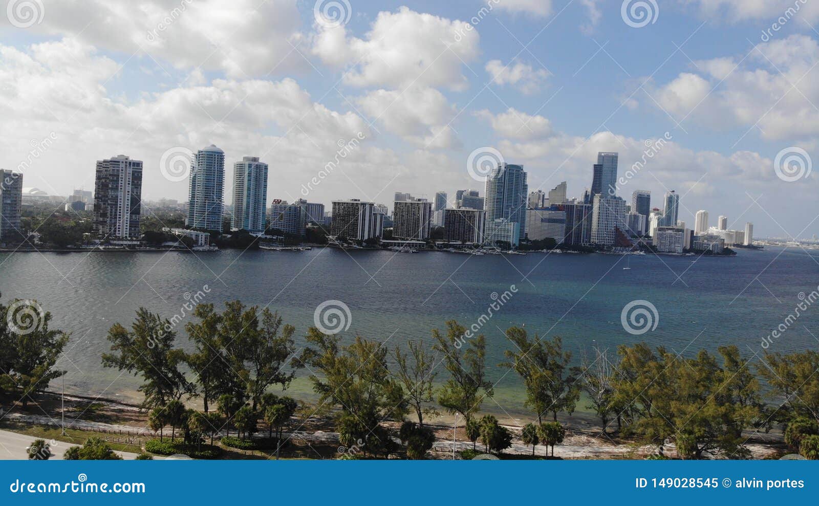 Miami florida sky view stock image. Image of view, miami - 149028545