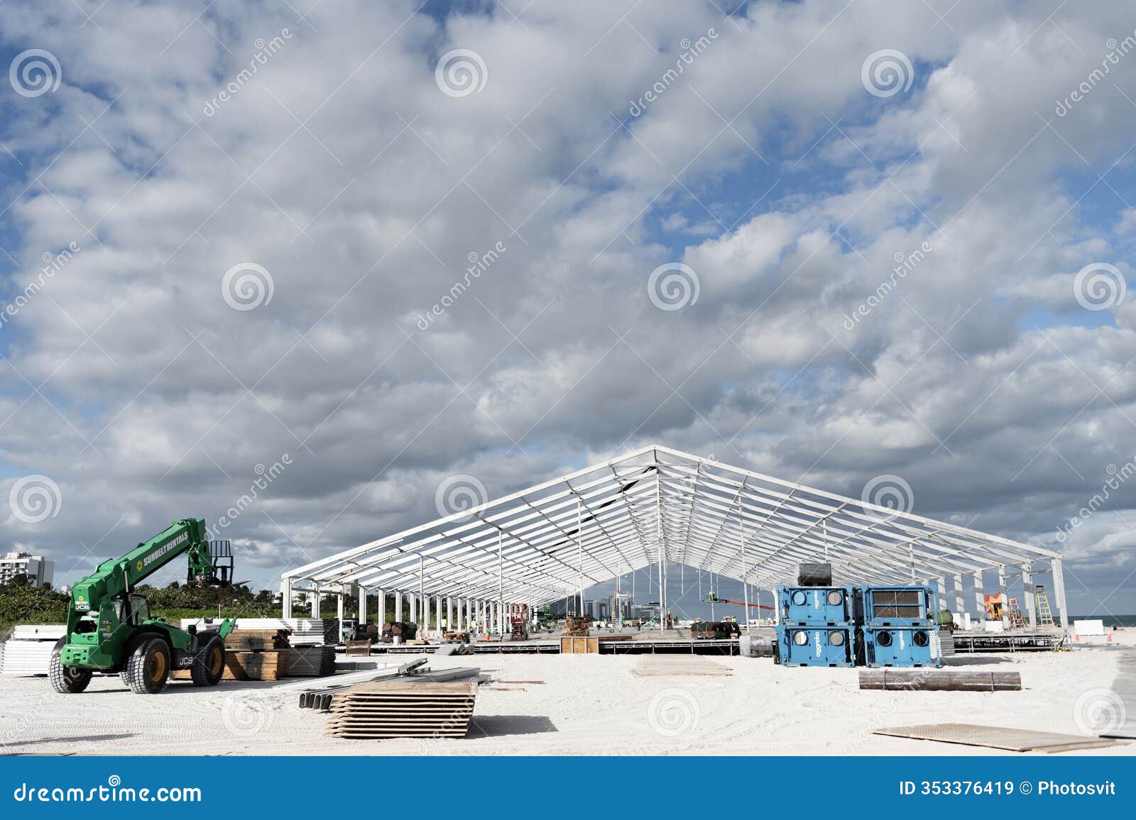 Miami, Florida, USA - November 16, 2024: Framework Construction ...
