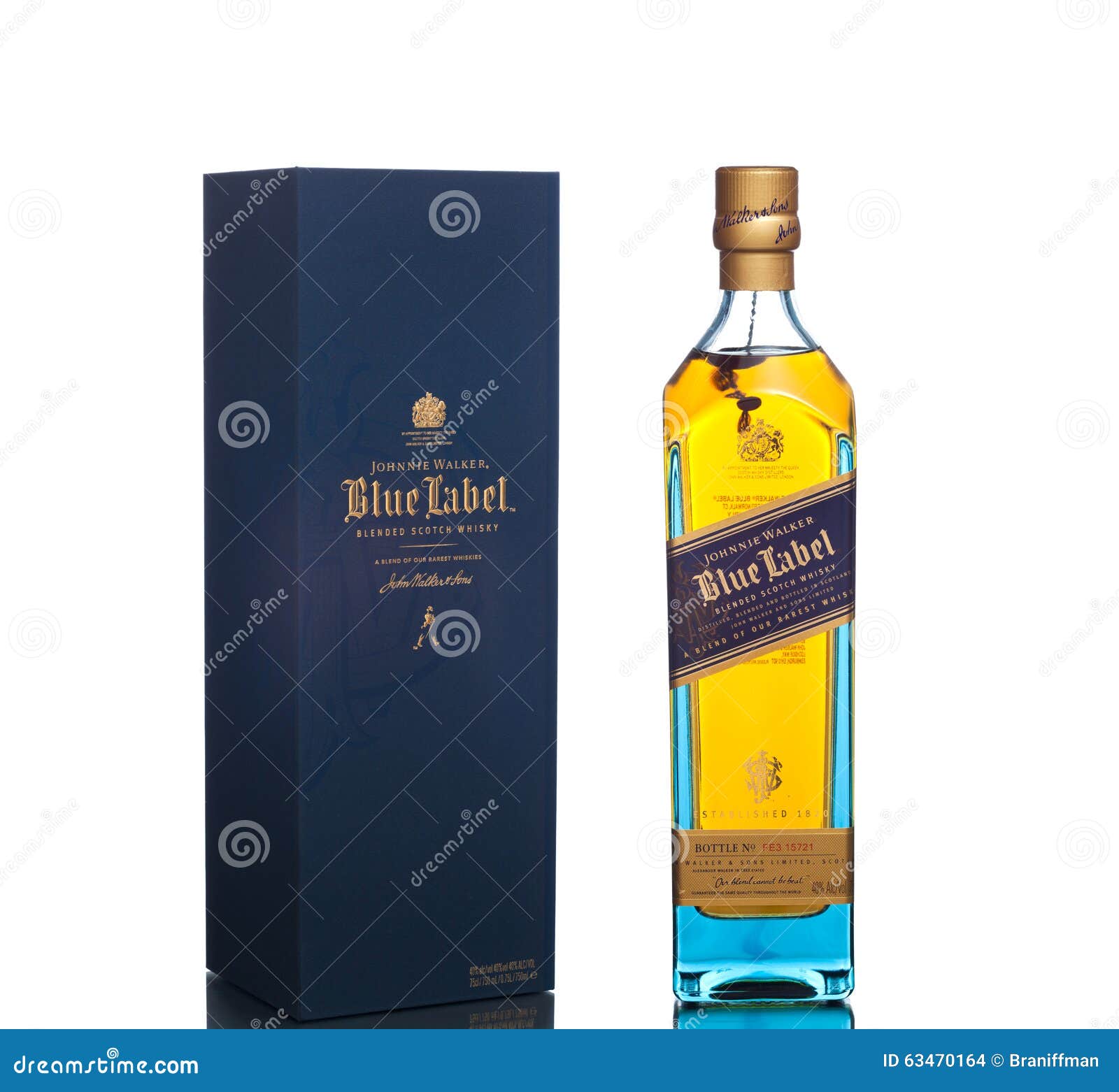 MIAMI, Los E.E.U.U. - 14 De Marzo De 2015: Botella De Johnnie Walker ...