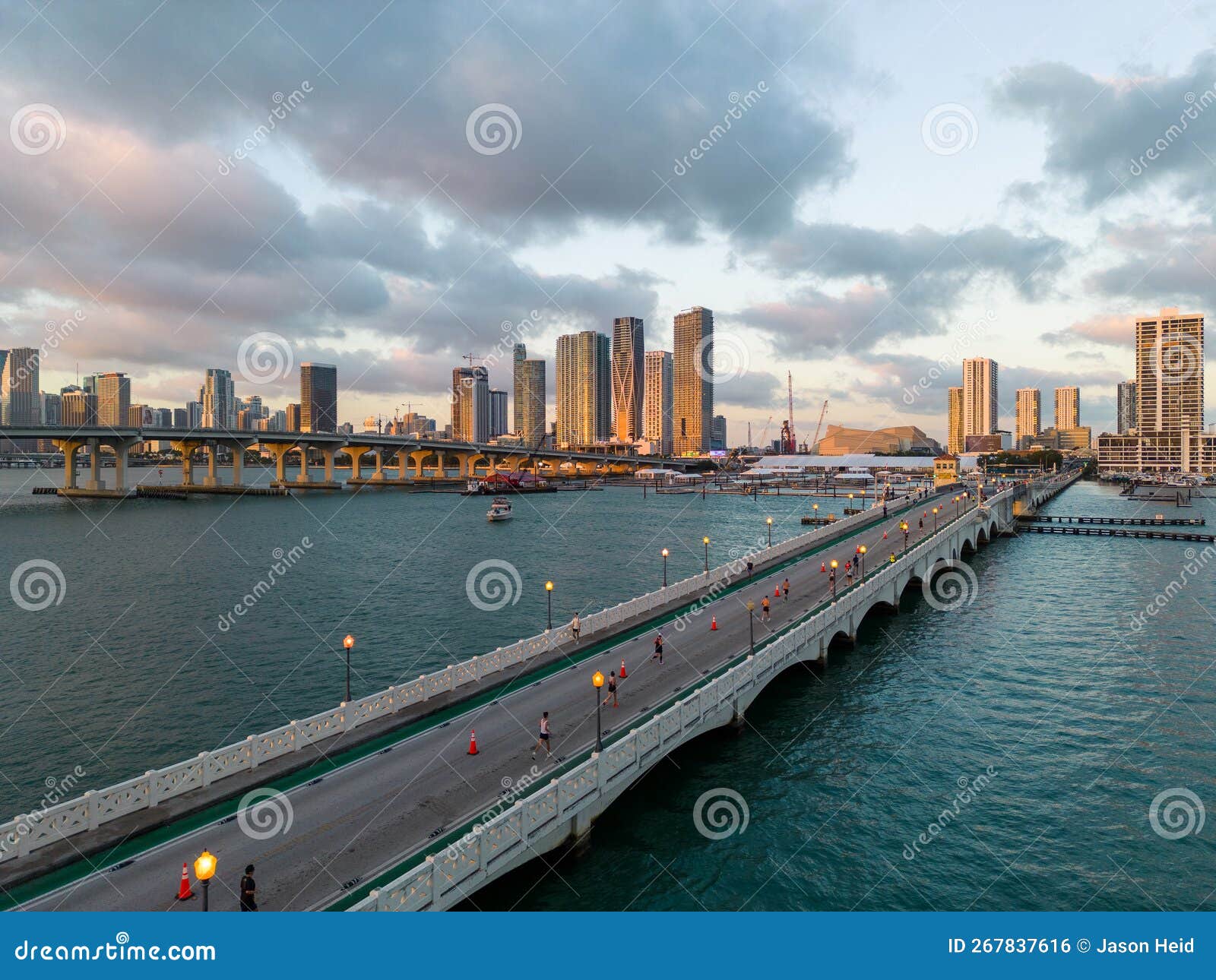 2023 Miami Marathon Runners Aerial by Drone Editorial Photo - Image of ...