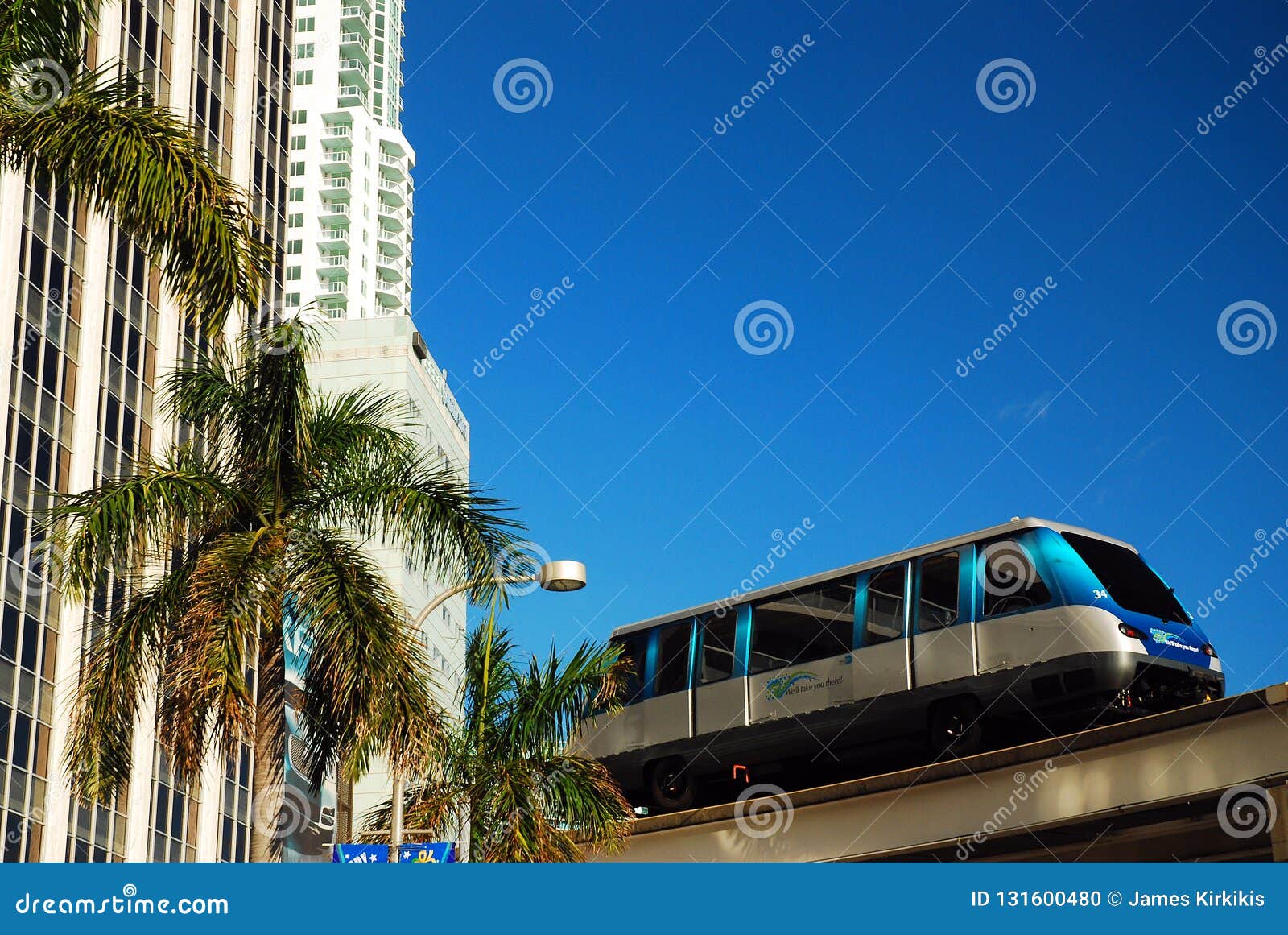 The Miami Metromover editorial image. Image of america - 131600480