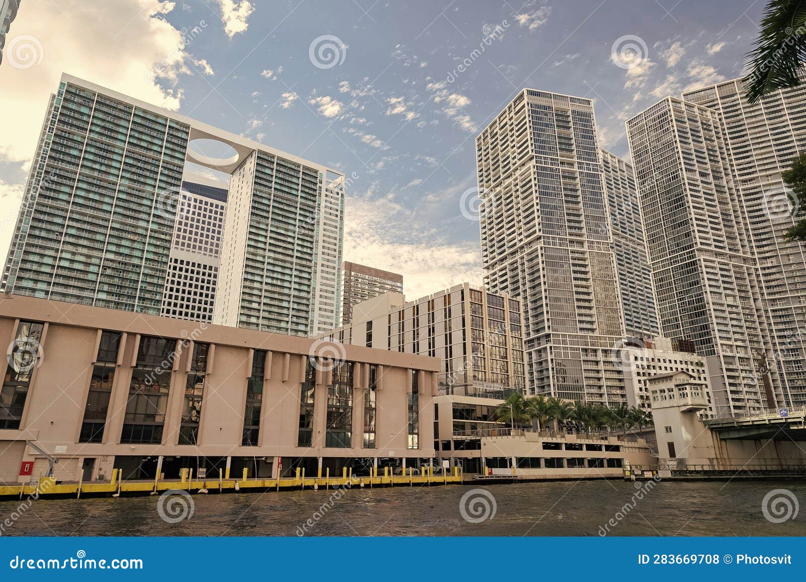 Miami Metropolis with Skyscraper Architecture at Daylight. Image of ...